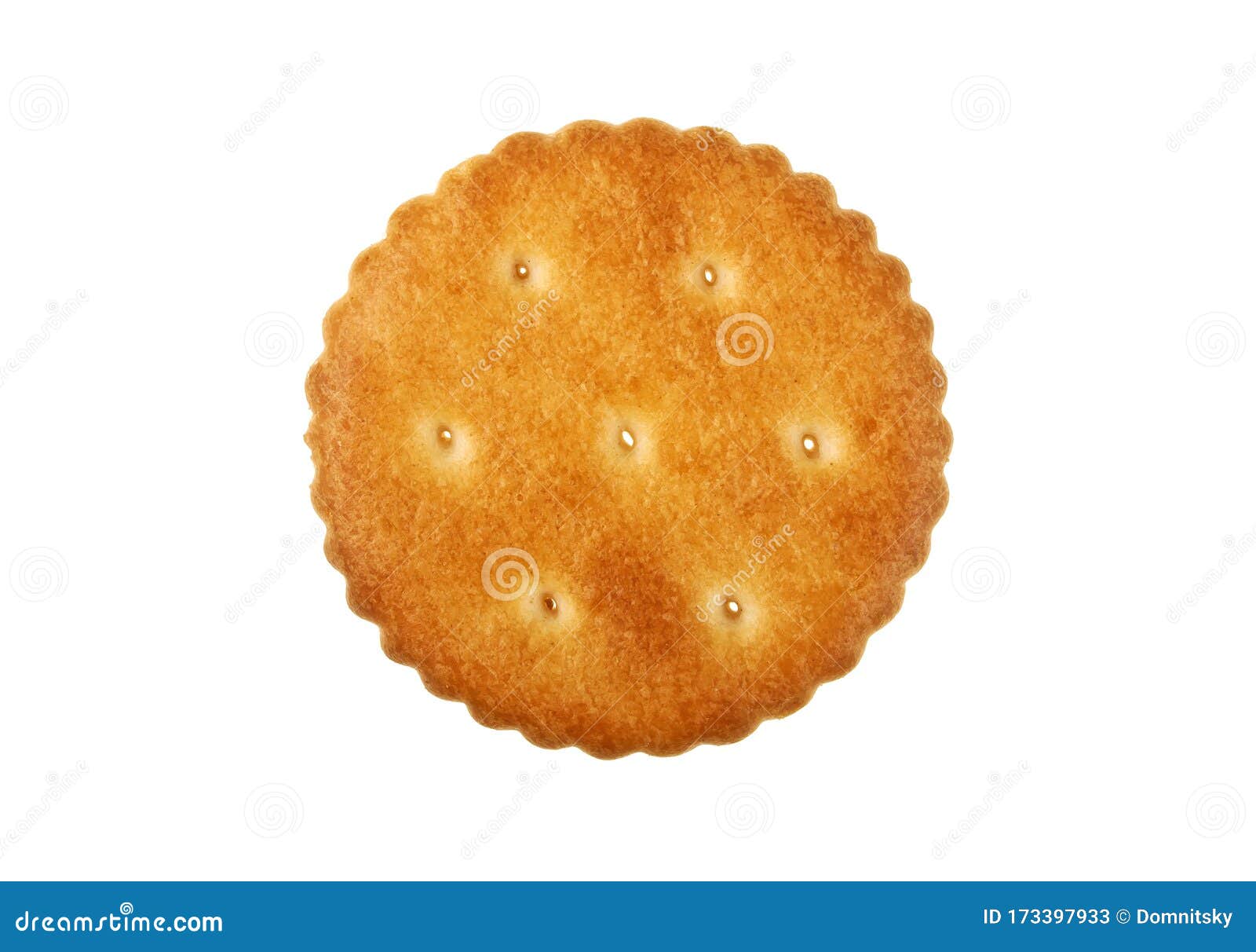 Round Cracker Isolated on White Background Stock Image - Image of salty ...