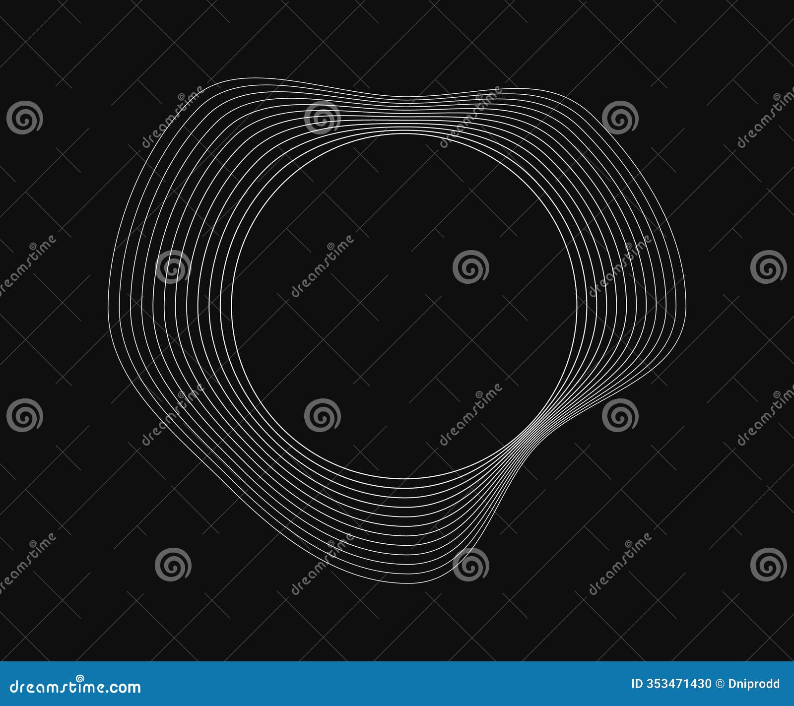 Curved Frame Background With Decorated Borders Royalty-Free Stock Image ...