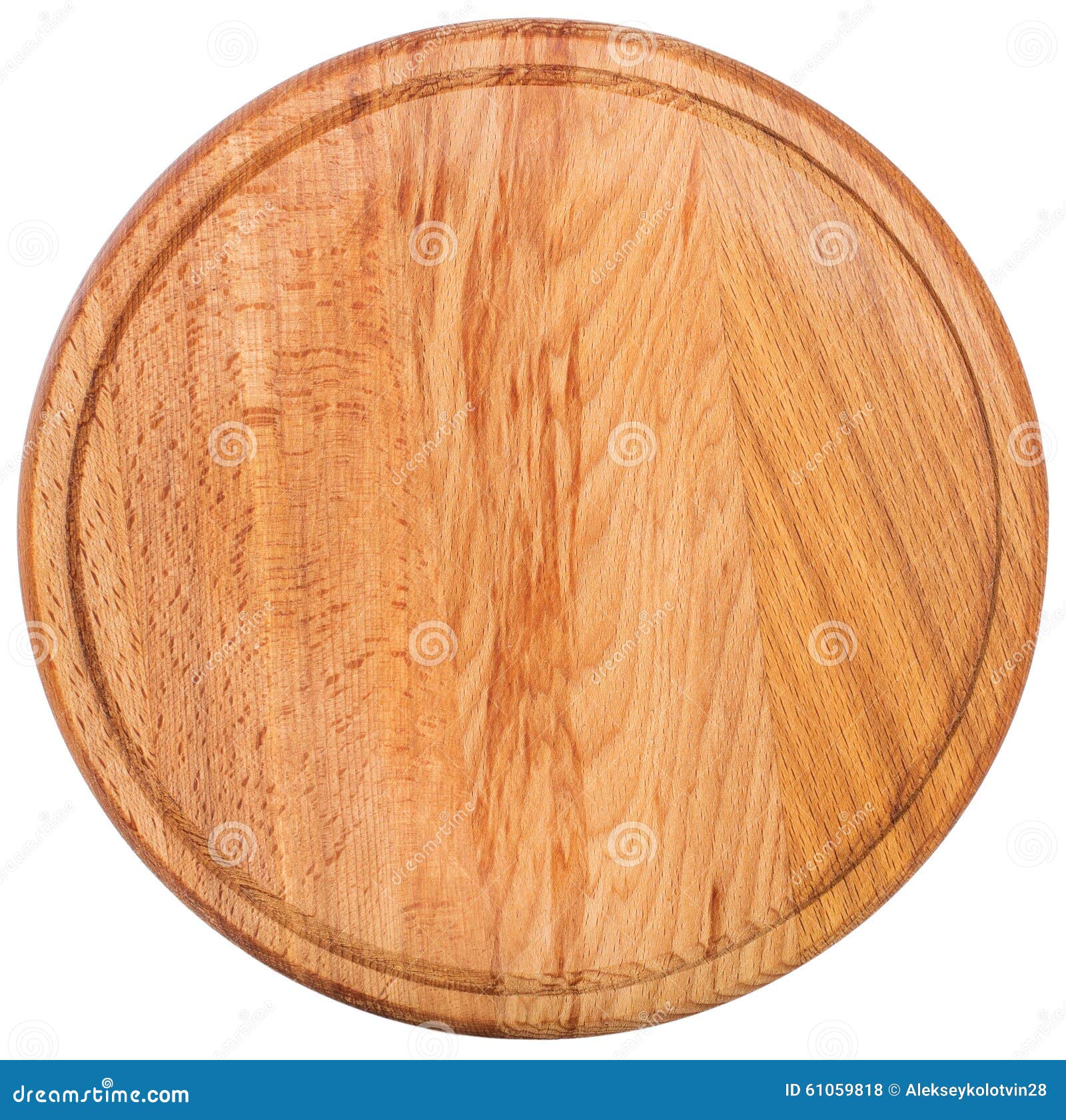 Round Cutting Board. Top View Stock Photo - Image of closeup, equipment ...