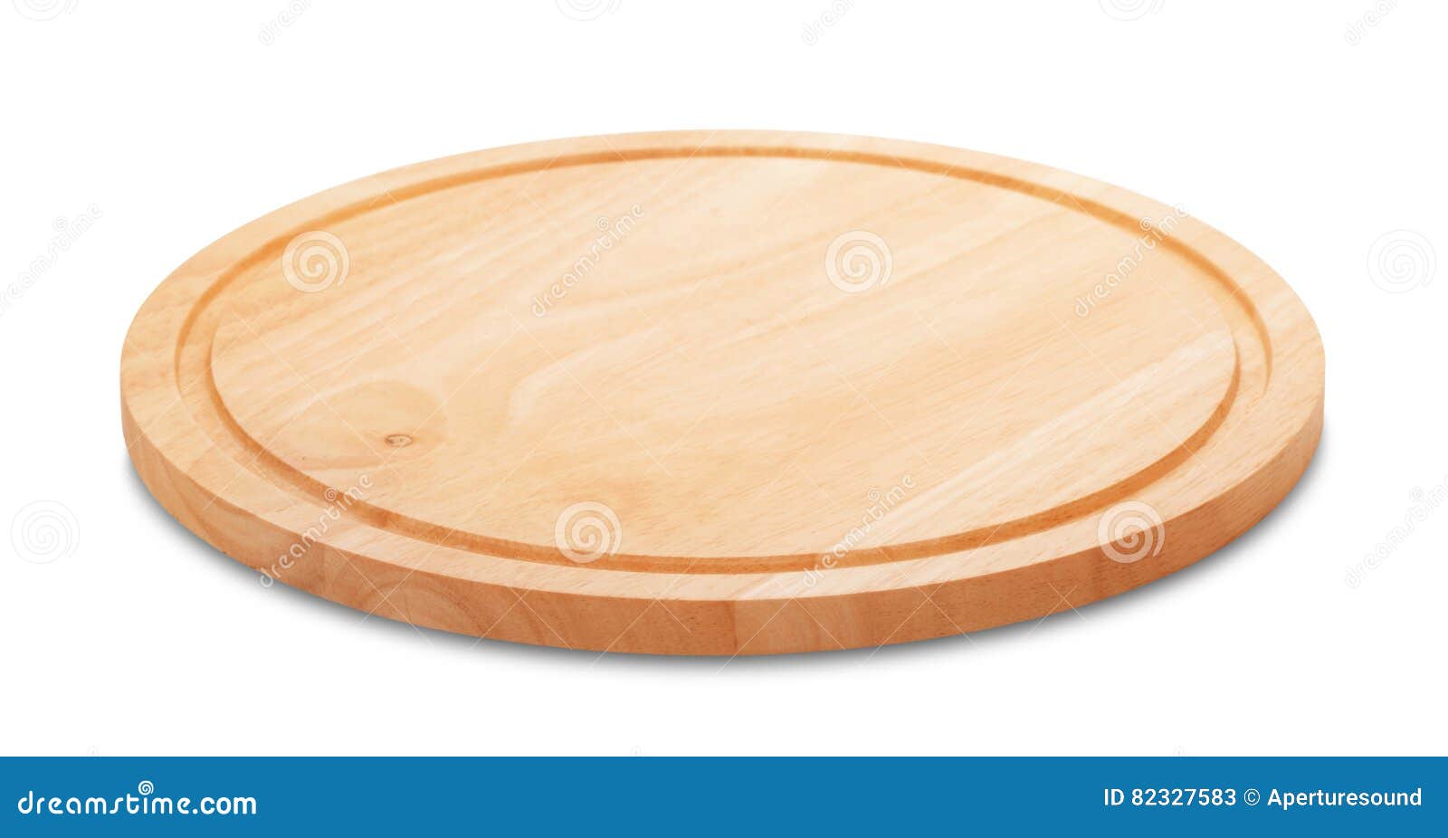 Round Cutting Kitchen Cooking Board Stock Image - Image of brown ...