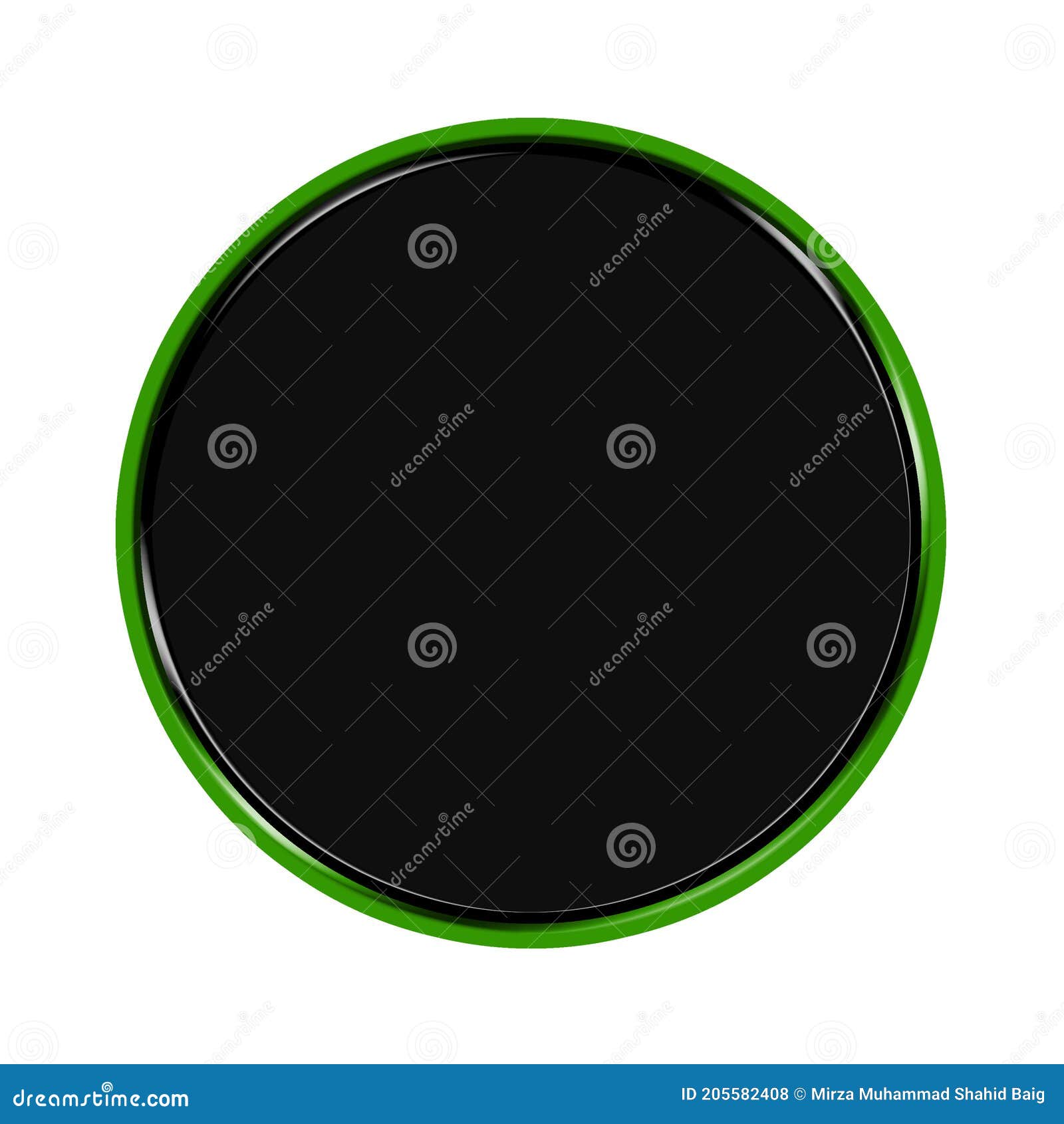 Dark Green Circle Outline