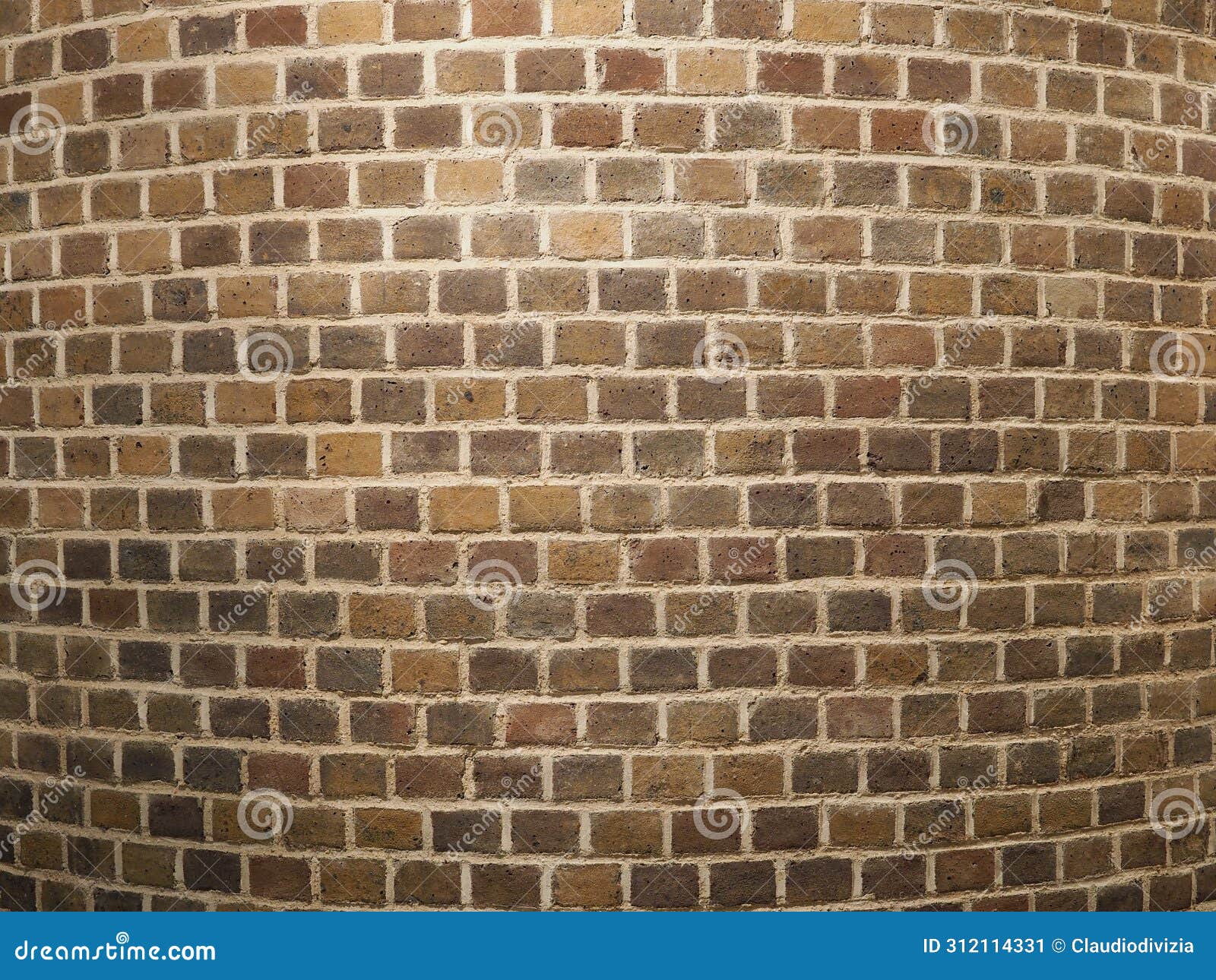 Round Dark Red Brick Wall Background Stock Image - Image of circular ...