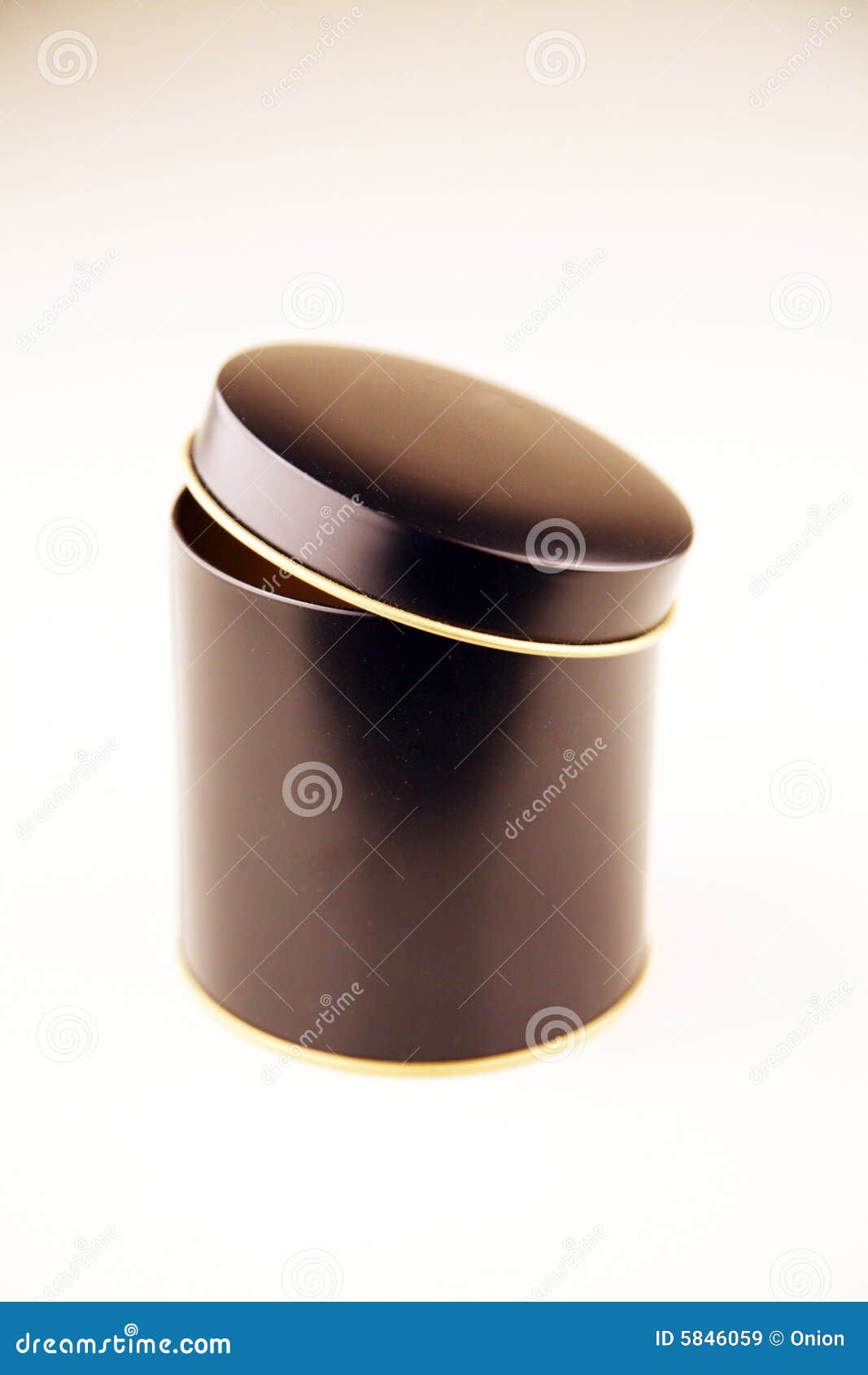 Round dark tin stock image. Image of black, open, circular - 5846059