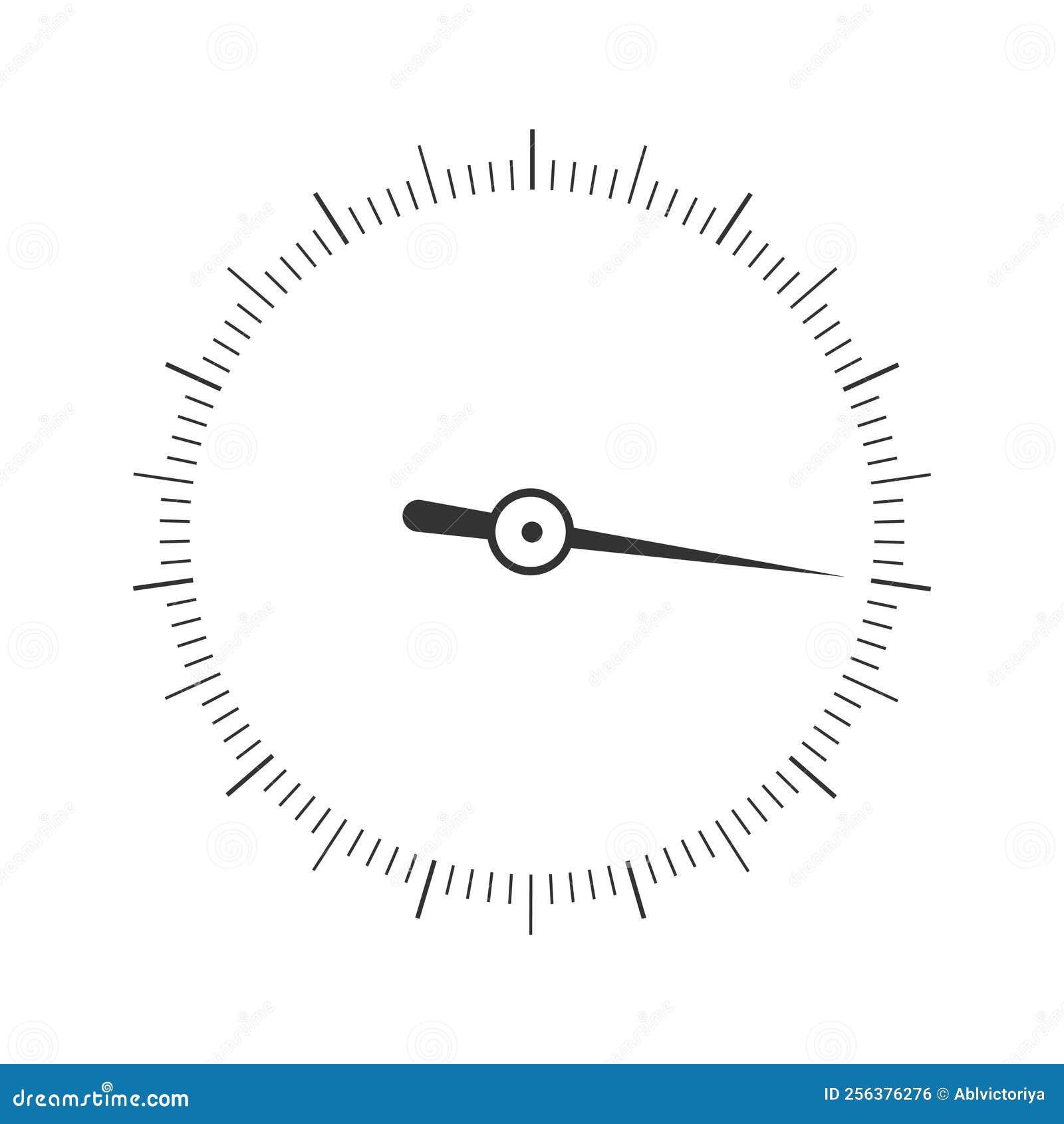 Round 360 Degree Measuring Scale With Arrow. Simple Template Of ...