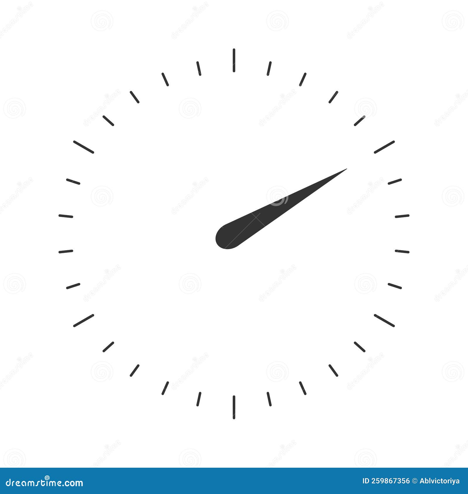 Round 360 Degree Measuring Scale with Arrow. Template of Barometer ...