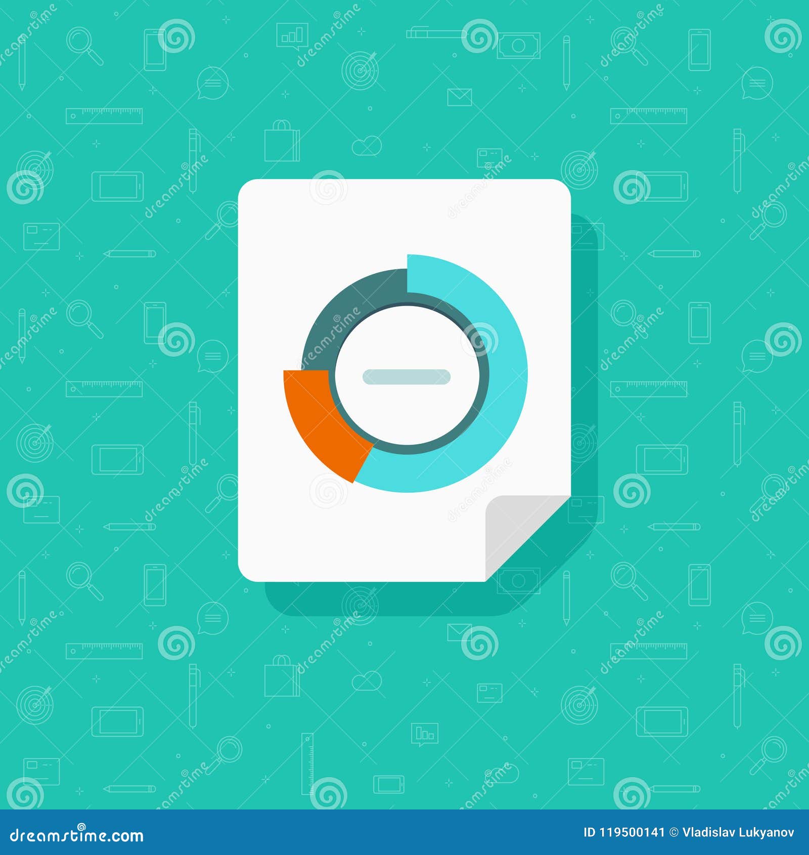 Vector Analysis Text With Creative Drawing Charts | CartoonDealer.com ...