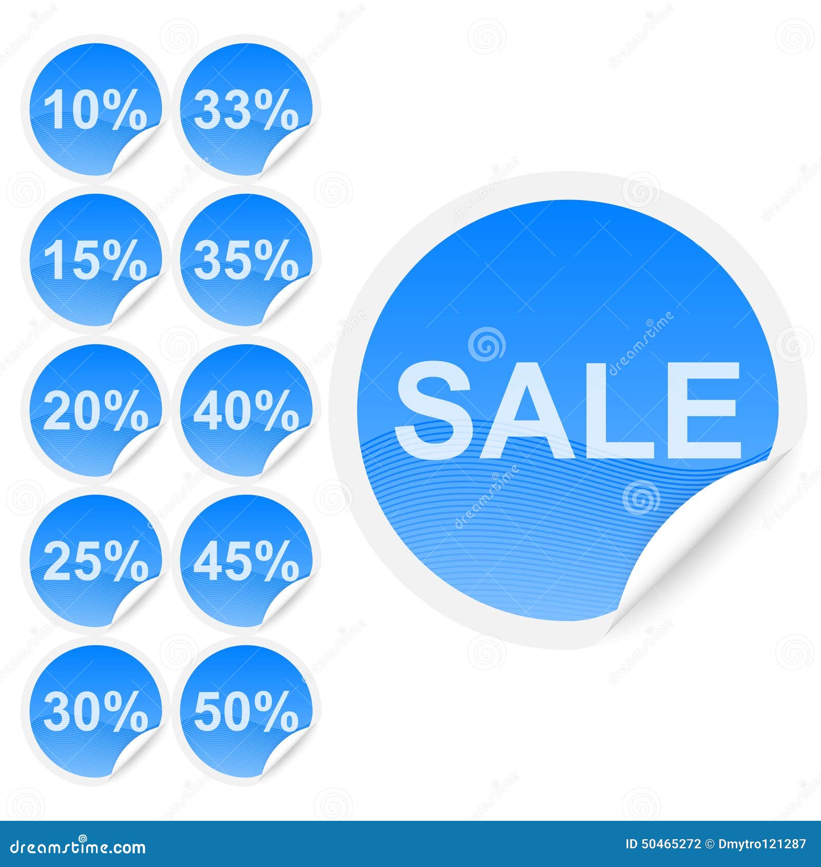 Round discount labels stock vector. Illustration of background - 50465272