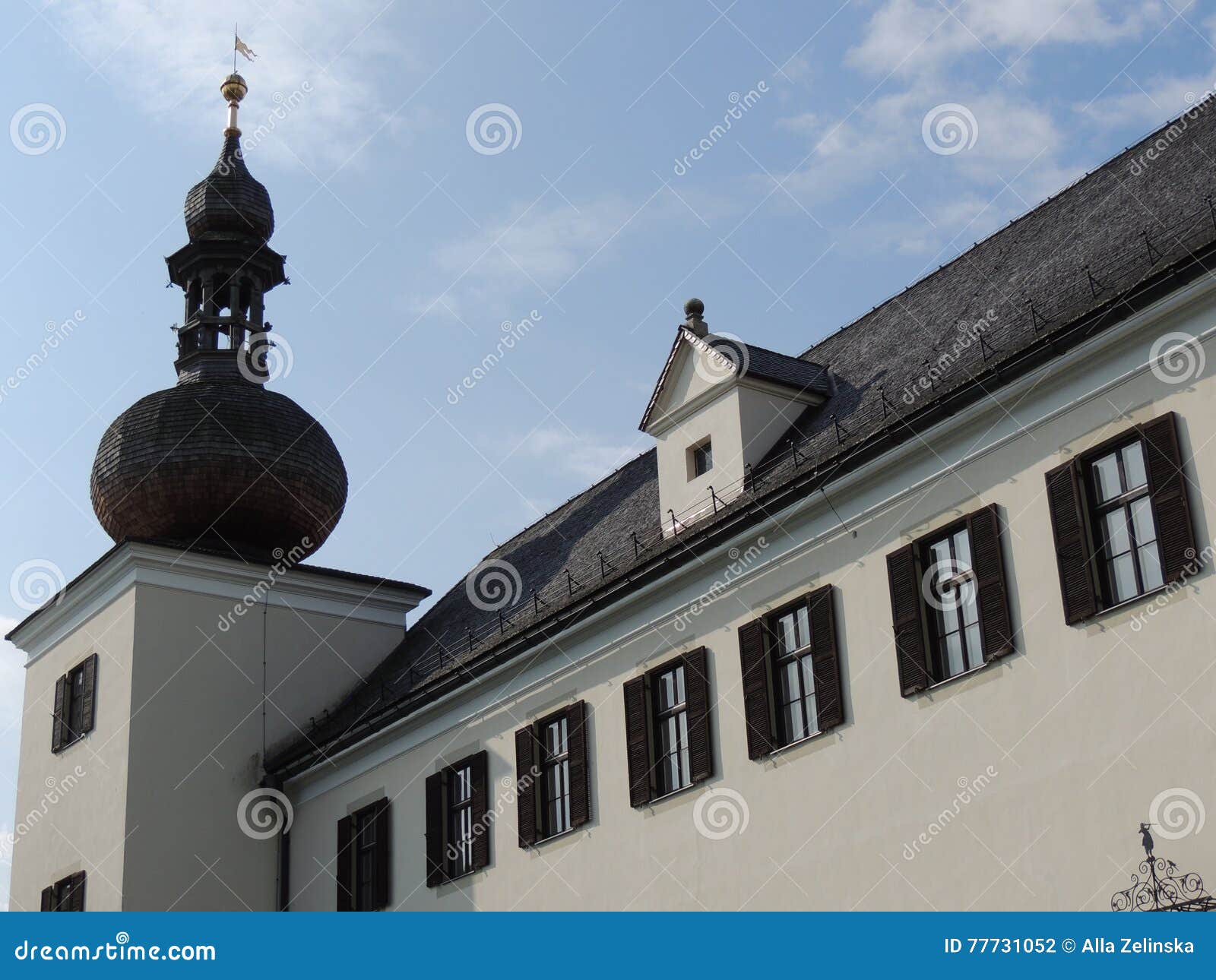 Round Dome on the Roof of an Old House Stock Photo - Image of nature ...