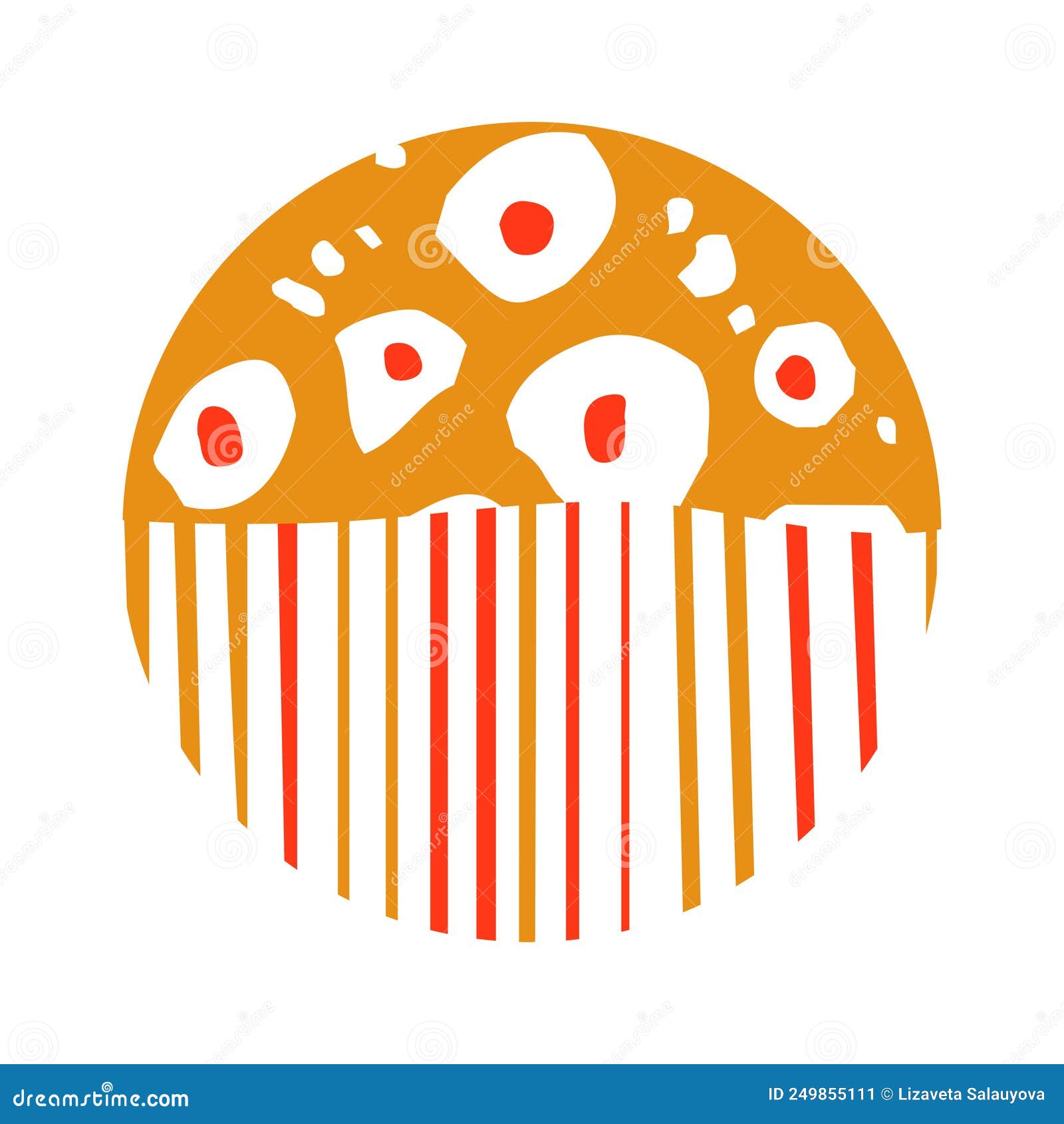Round Doodle Pattern stock vector. Illustration of circle - 249855111