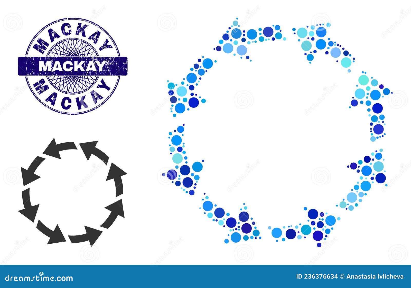 Mackay City Map Modern Geometric Logo Vector Illustration ...