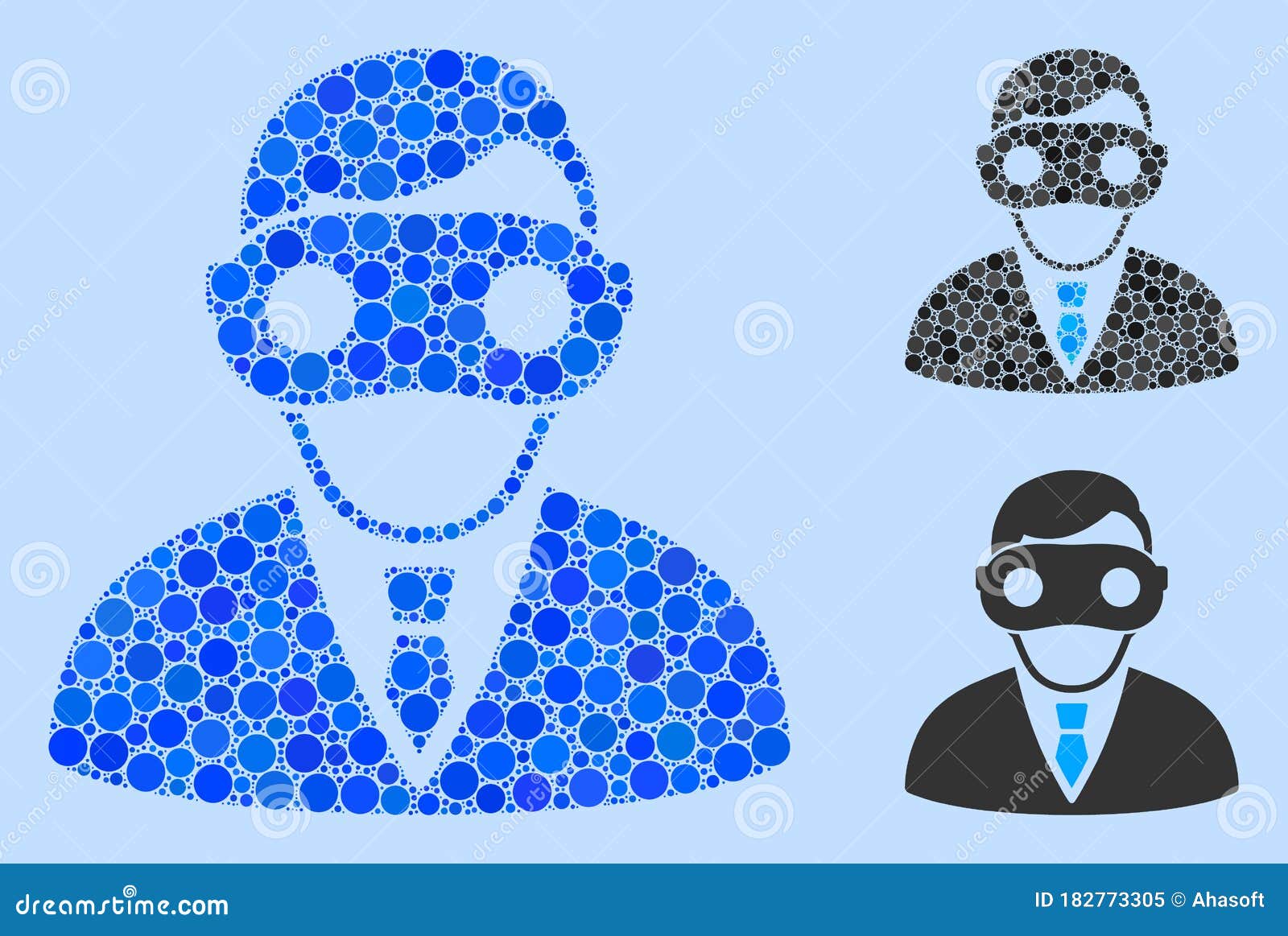 Round Dot Extended Reality Icon Collage Royalty-Free Stock Photo ...