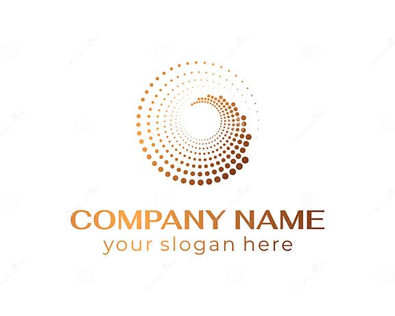 Round Dot Logo. Vector Design Element for Various Uses. Graphic Element ...