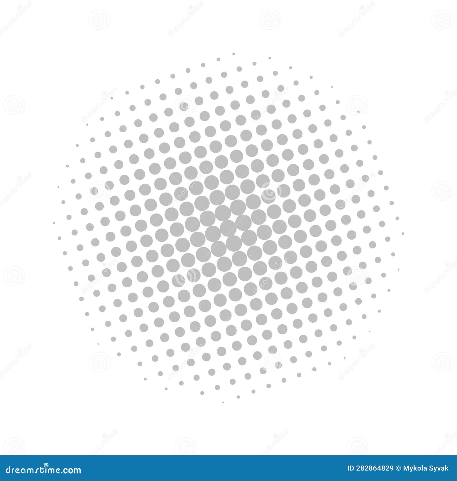 Round Dotted Shape stock vector. Illustration of modern - 282864829