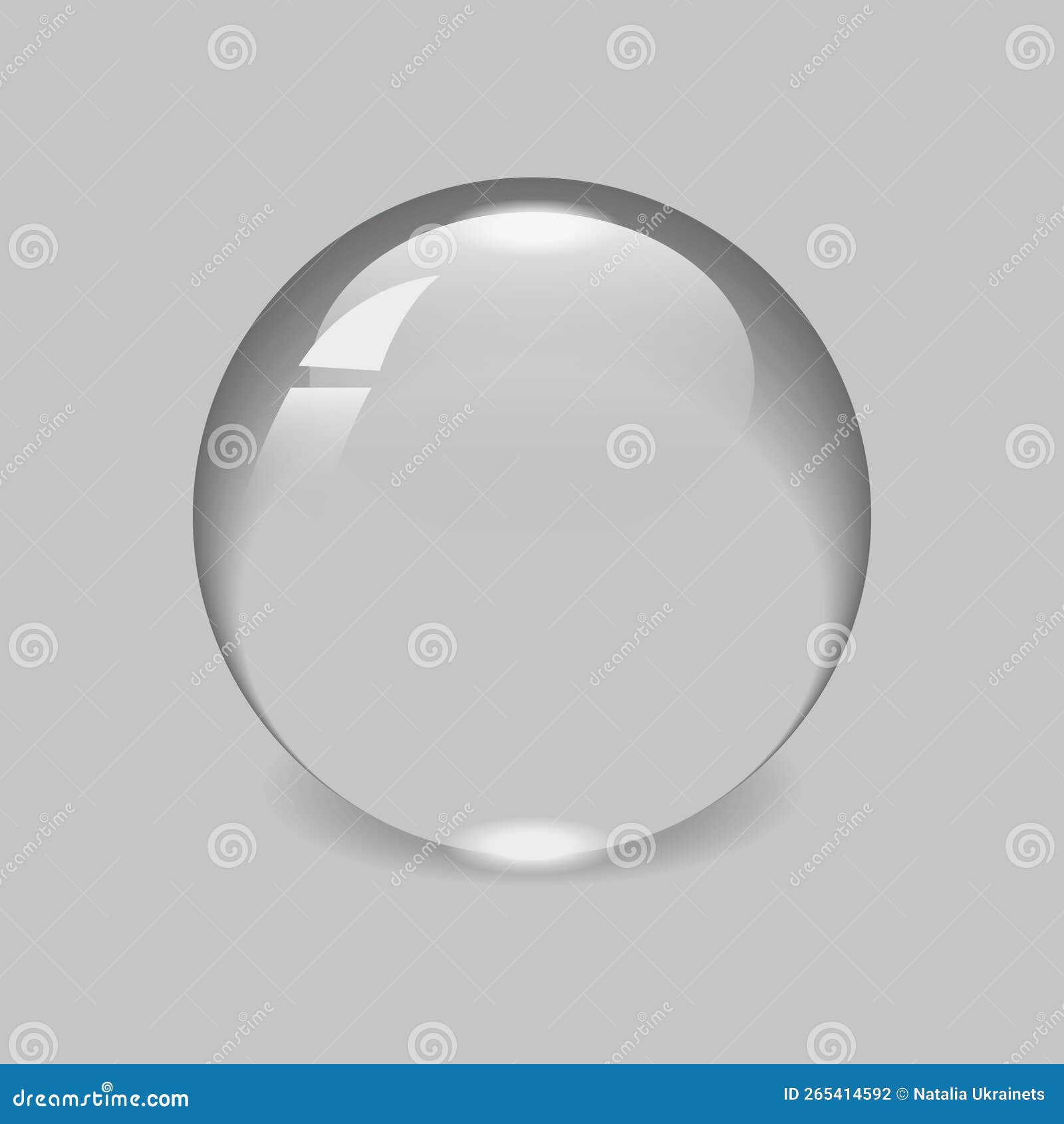 Round drop of water stock vector. Illustration of design - 265414592