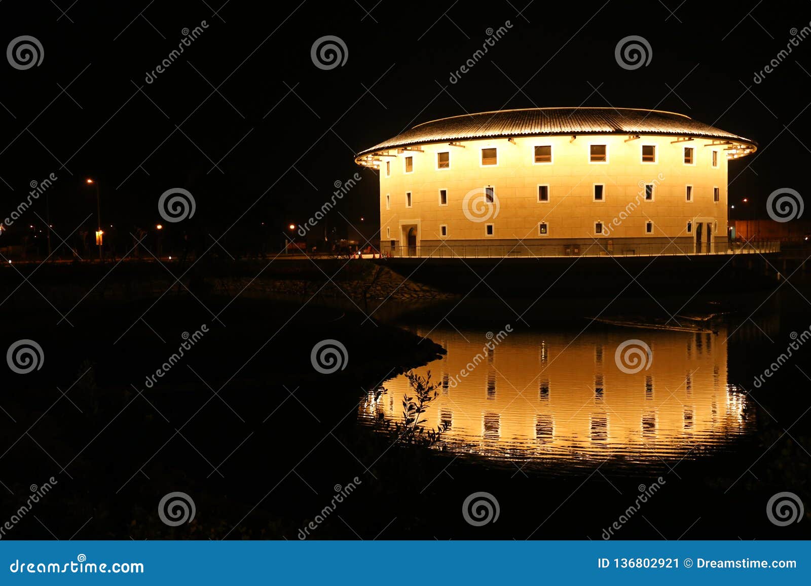 The round earth building. stock image. Image of view - 136802921
