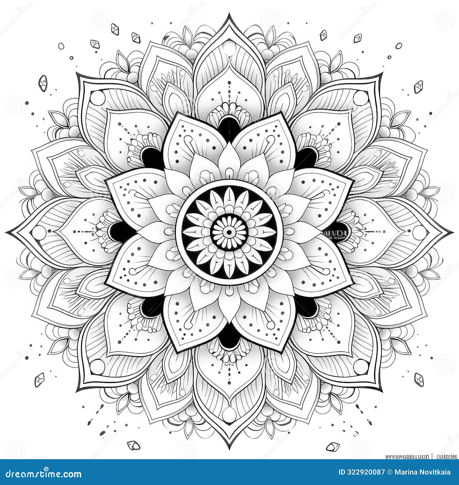 Easy Mandala Coloring Template. Fresh Creative Mandala Drawings Cartoon ...