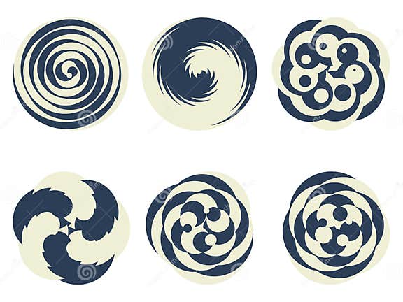 Round Elements for Design Project - Vector Set Stock Vector ...