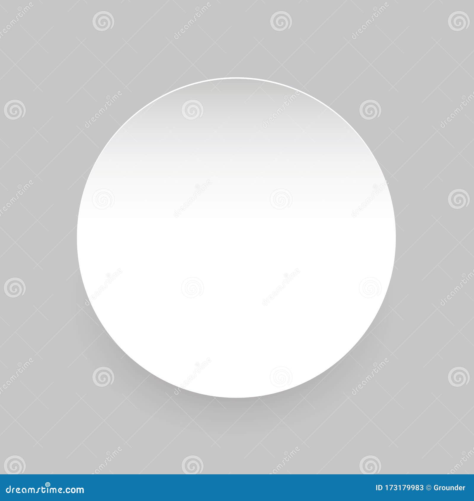 Round Empty Blank Label Sticker Stock Vector - Illustration of ...