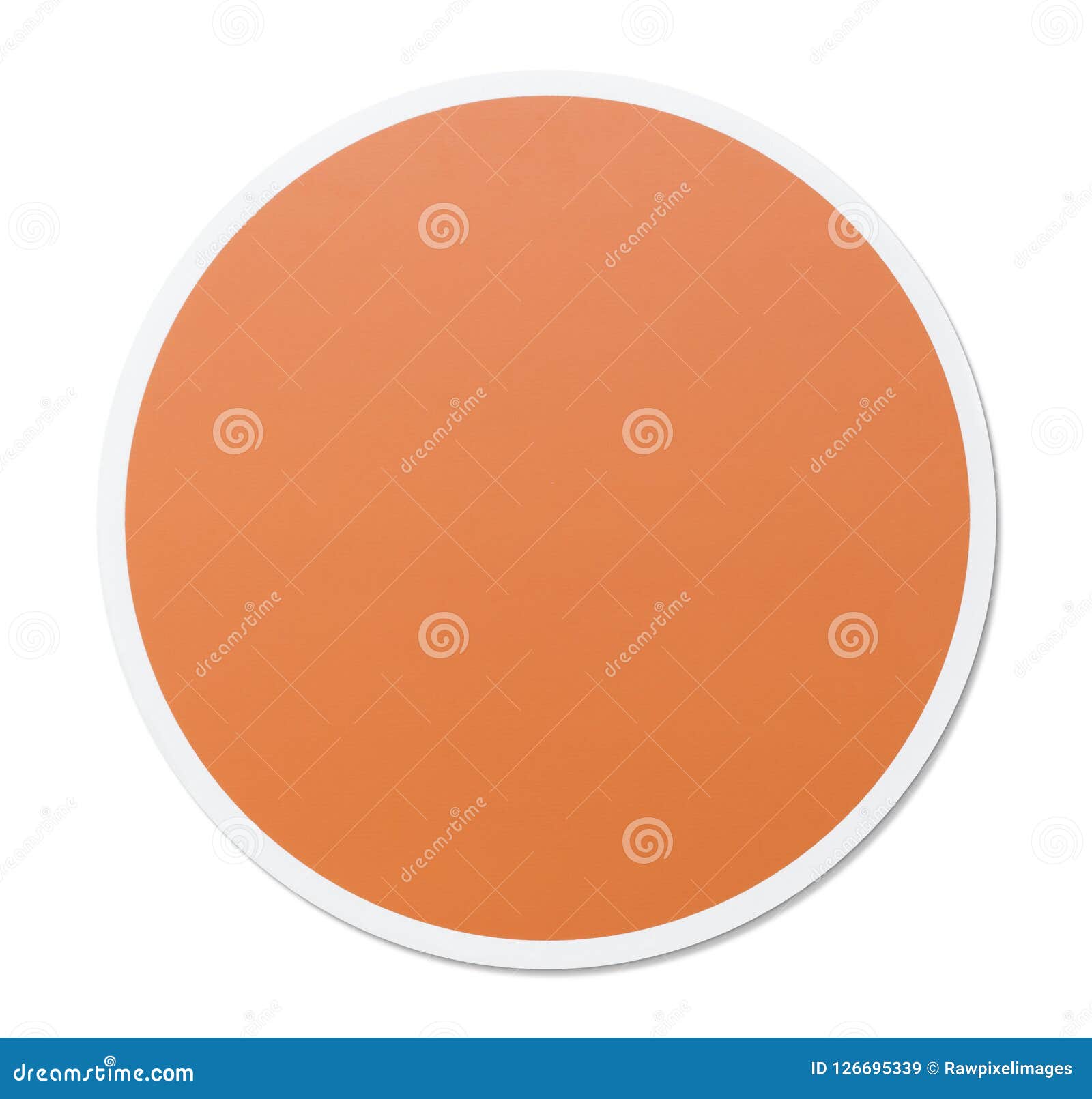 Round Empty Orange Circle Vector Illustration Stock Illustration ...