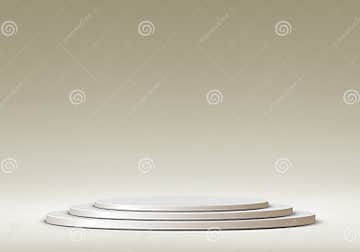Round Empty Stage with a Steps Stock Vector - Illustration of steps ...