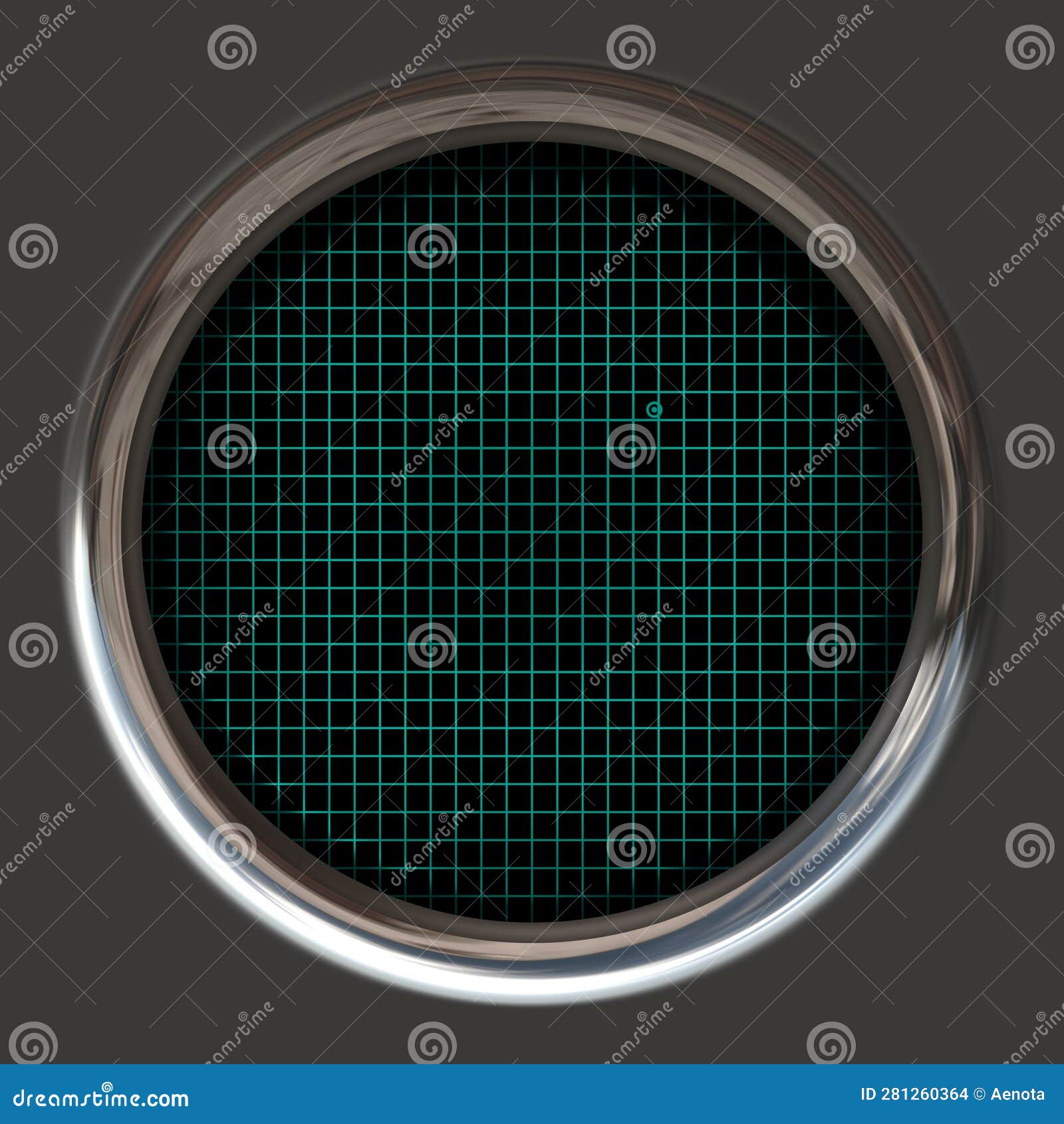 Round Equalizer Oscilloscope Screen Stock Illustration - Illustration ...