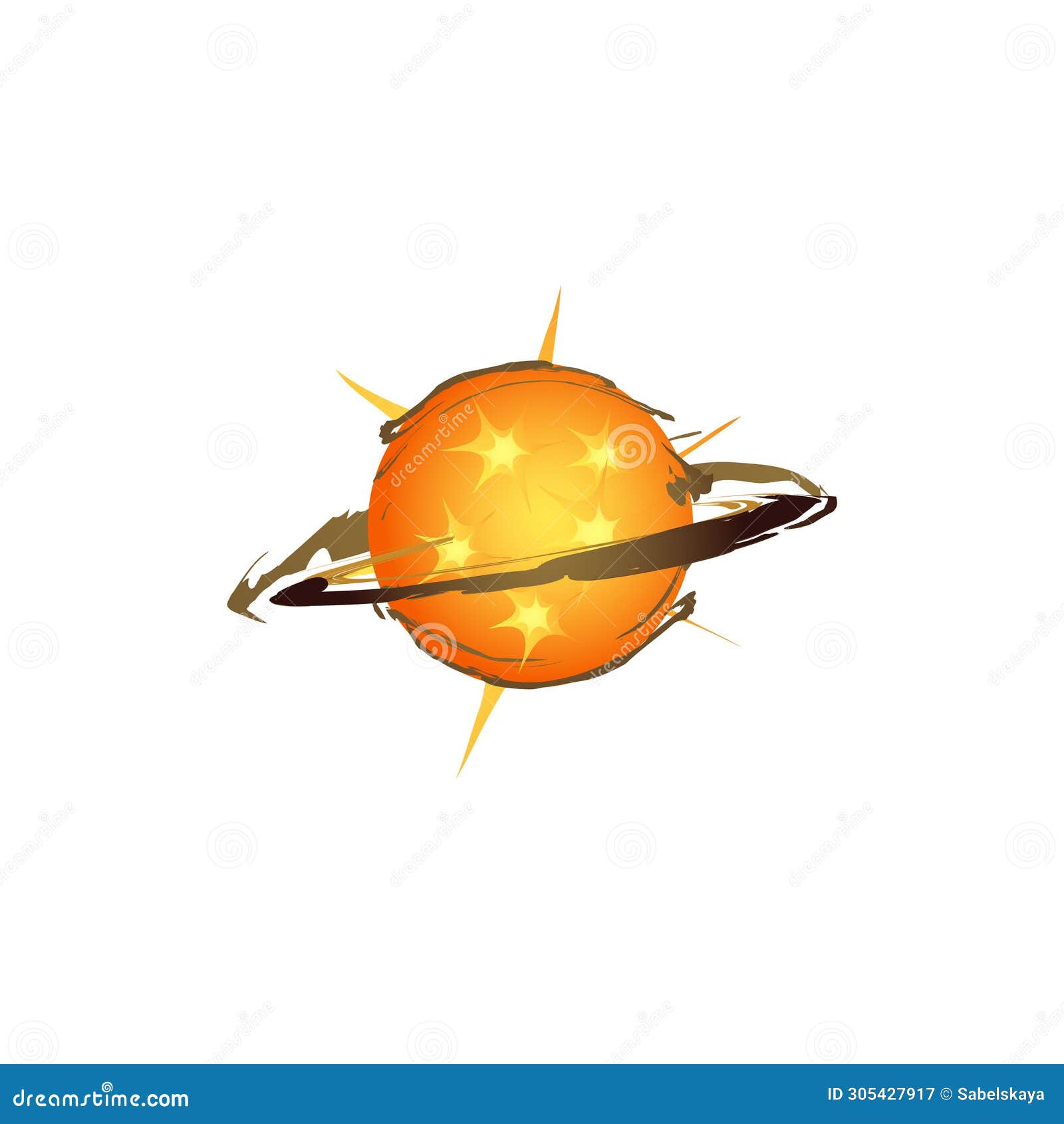 Round Explosion, Vector Illustration for Game Design, Isolated on White ...