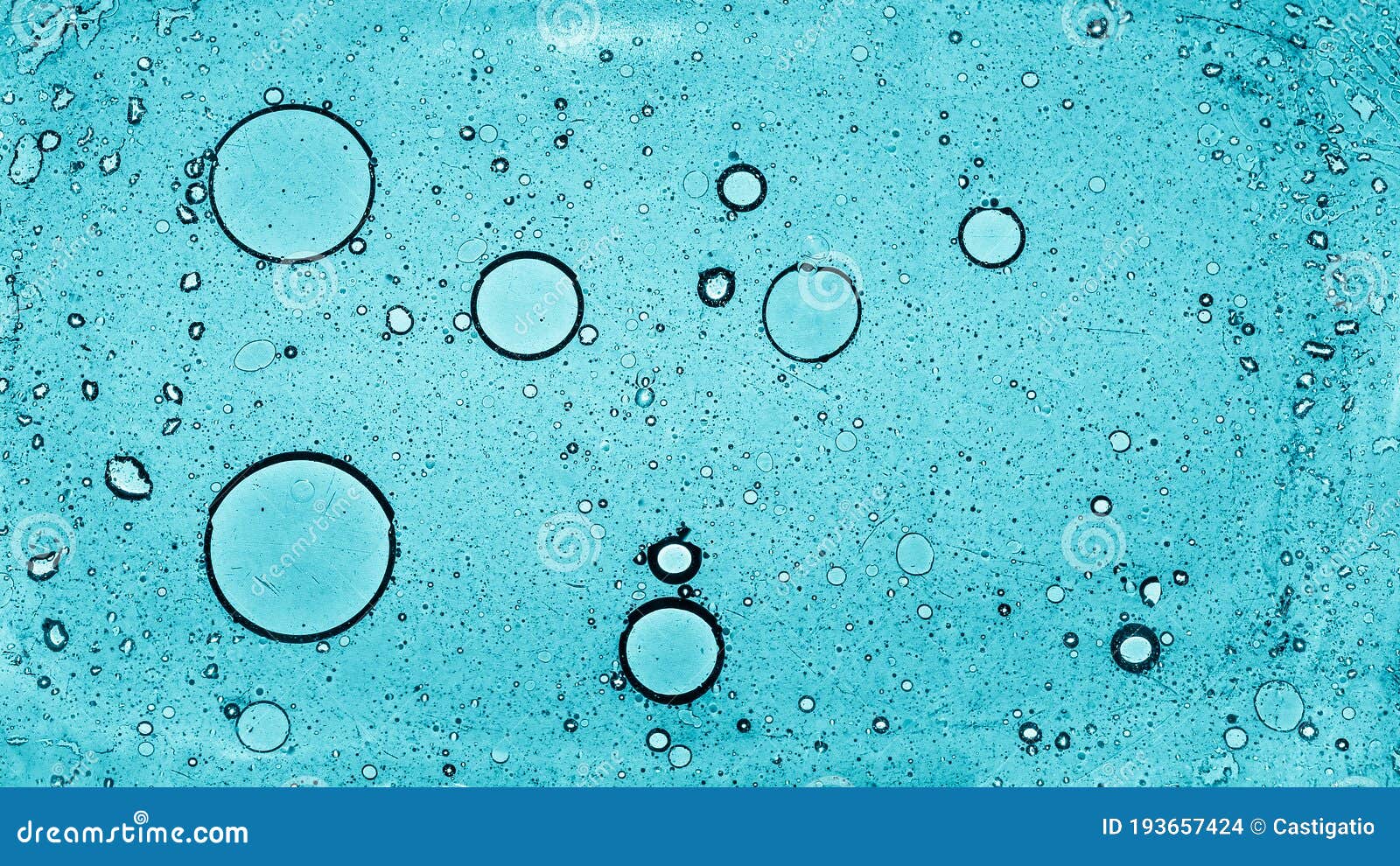 Round Fat Bubbles Float on the Water Surface Stock Photo - Image of ...