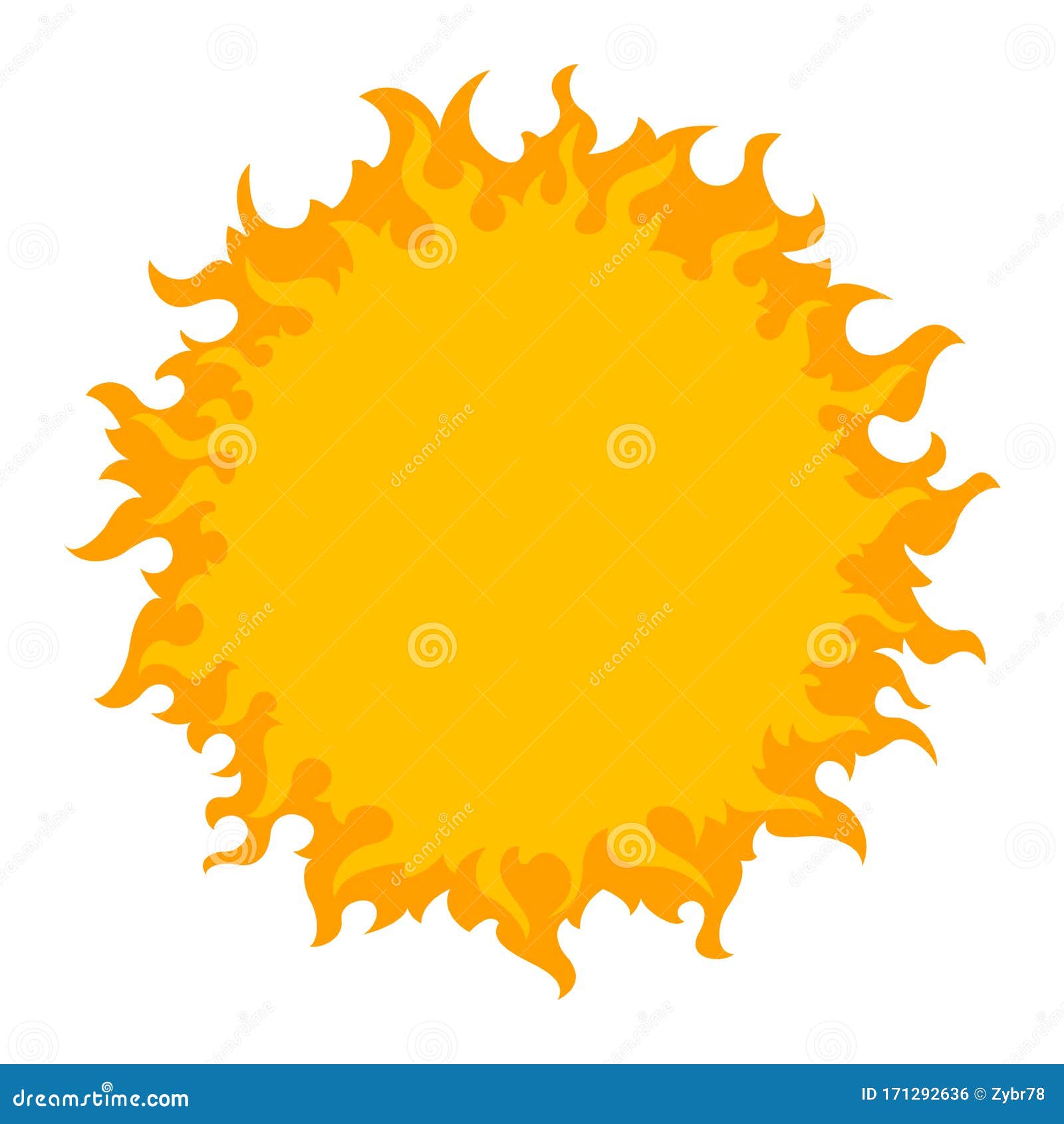 Round fire frames stock vector. Illustration of inferno - 171292636
