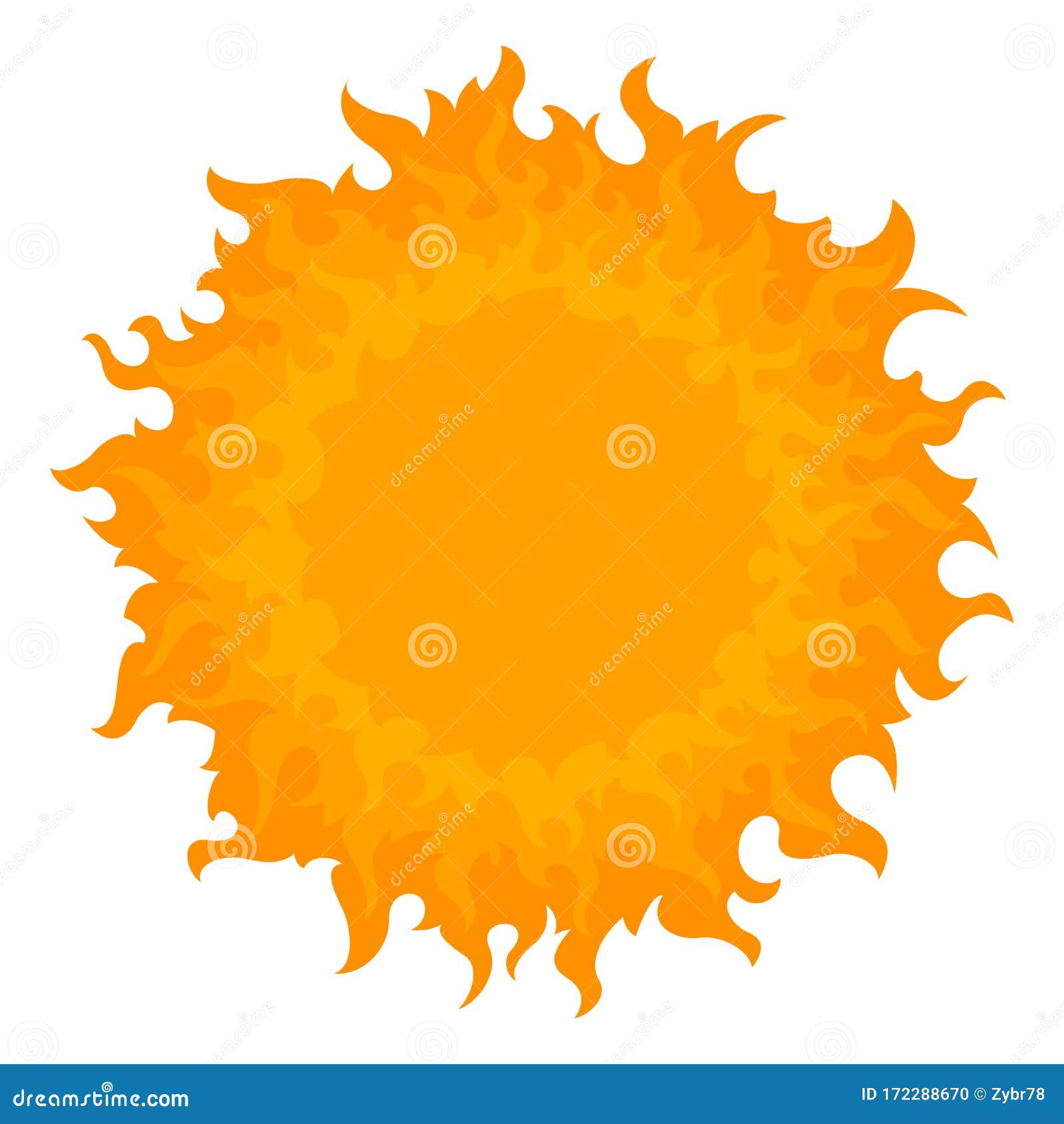 Round fire frames stock vector. Illustration of frame - 172288670
