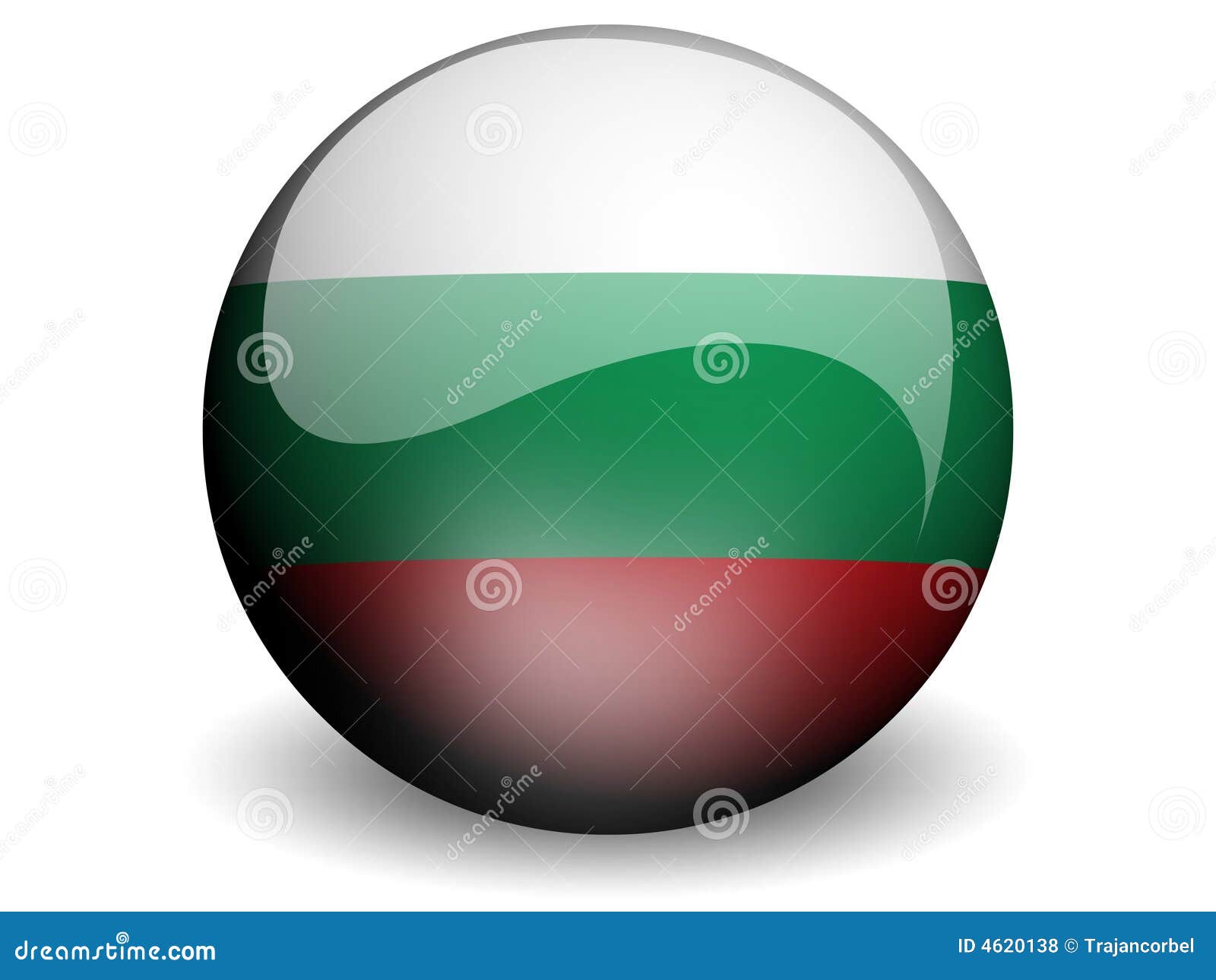 Round Flag of Bulgaria stock illustration. Illustration of state - 4620138