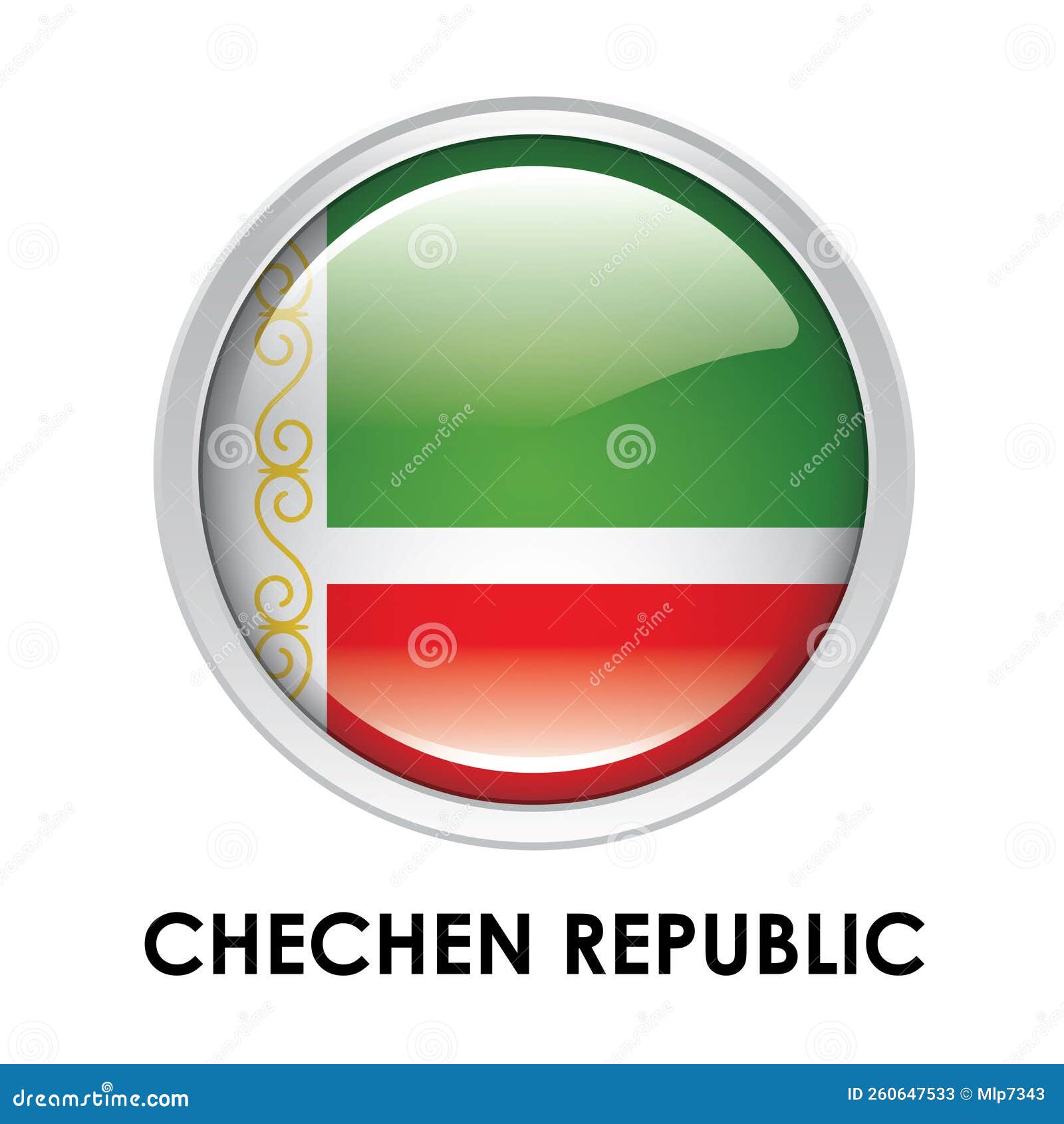 Flag Of Chechen Republic, Fabric Flag Of Chechen Republic. Chechen ...