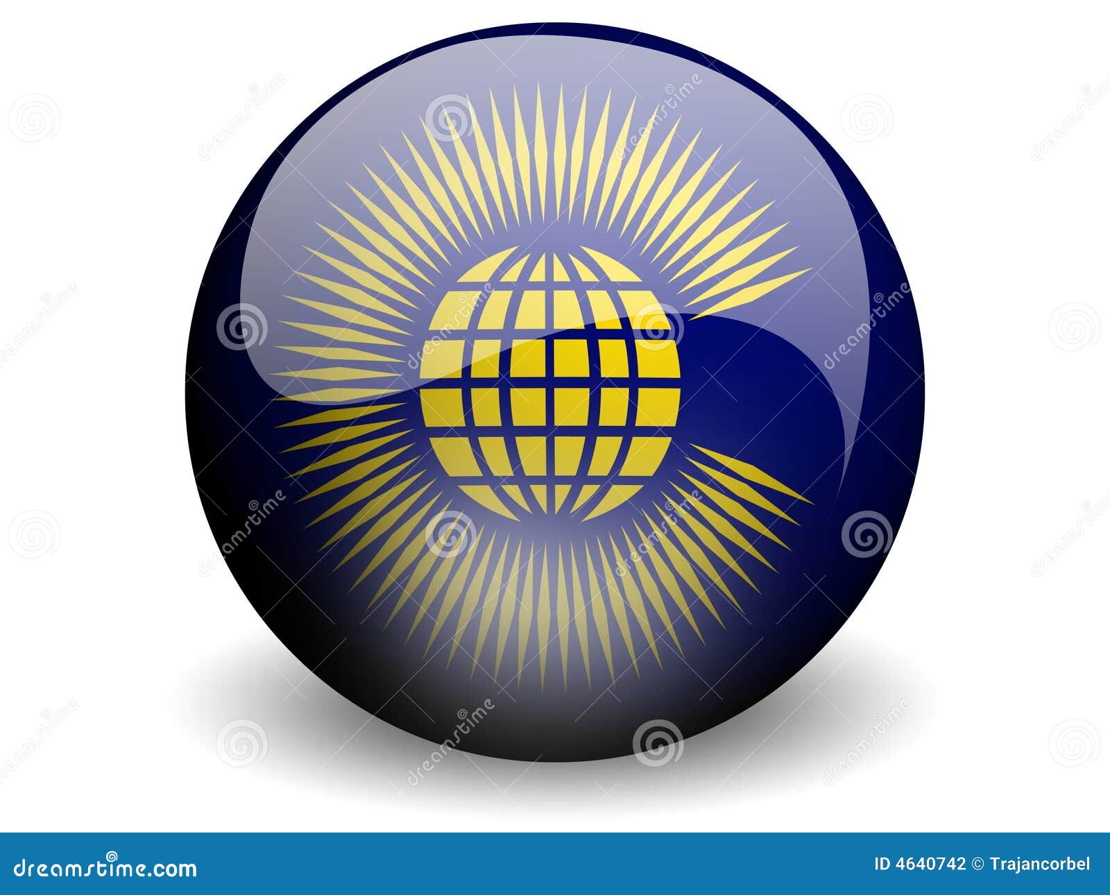 Round Flag of CommonWealth stock illustration. Illustration of blue ...