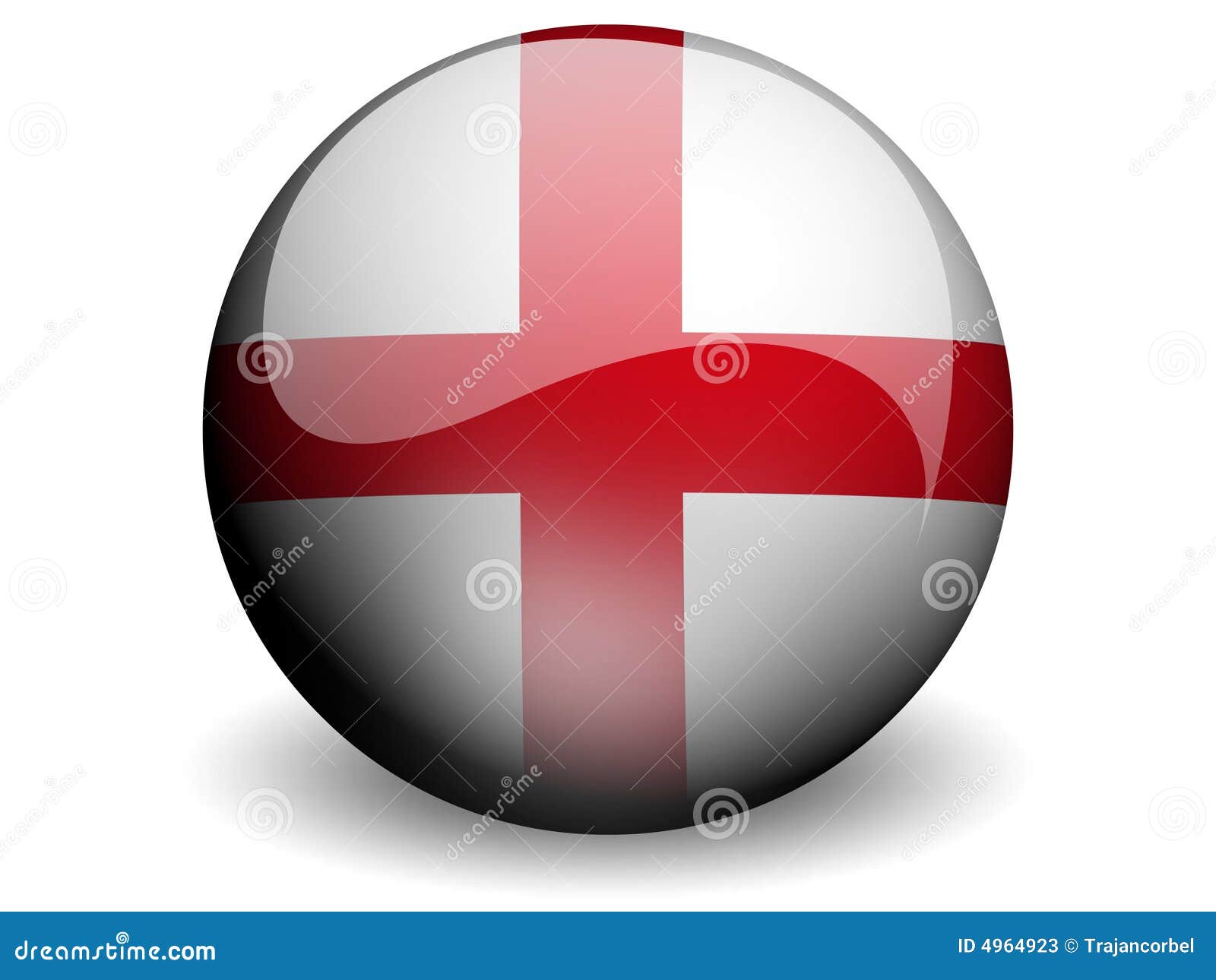 Round Flag of England stock illustration. Illustration of flag - 4964923