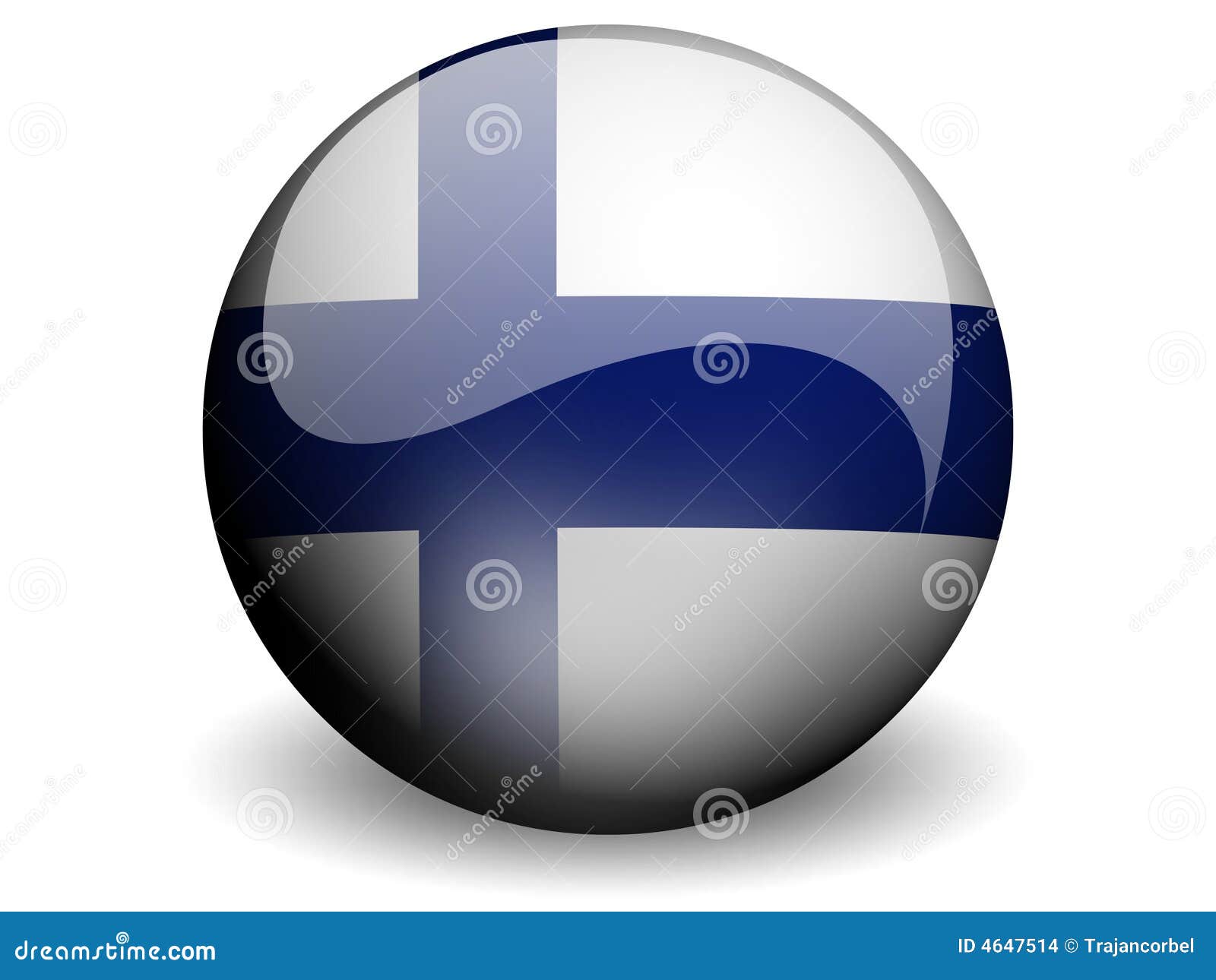 Round Flag of Finland stock illustration. Illustration of finland - 4647514