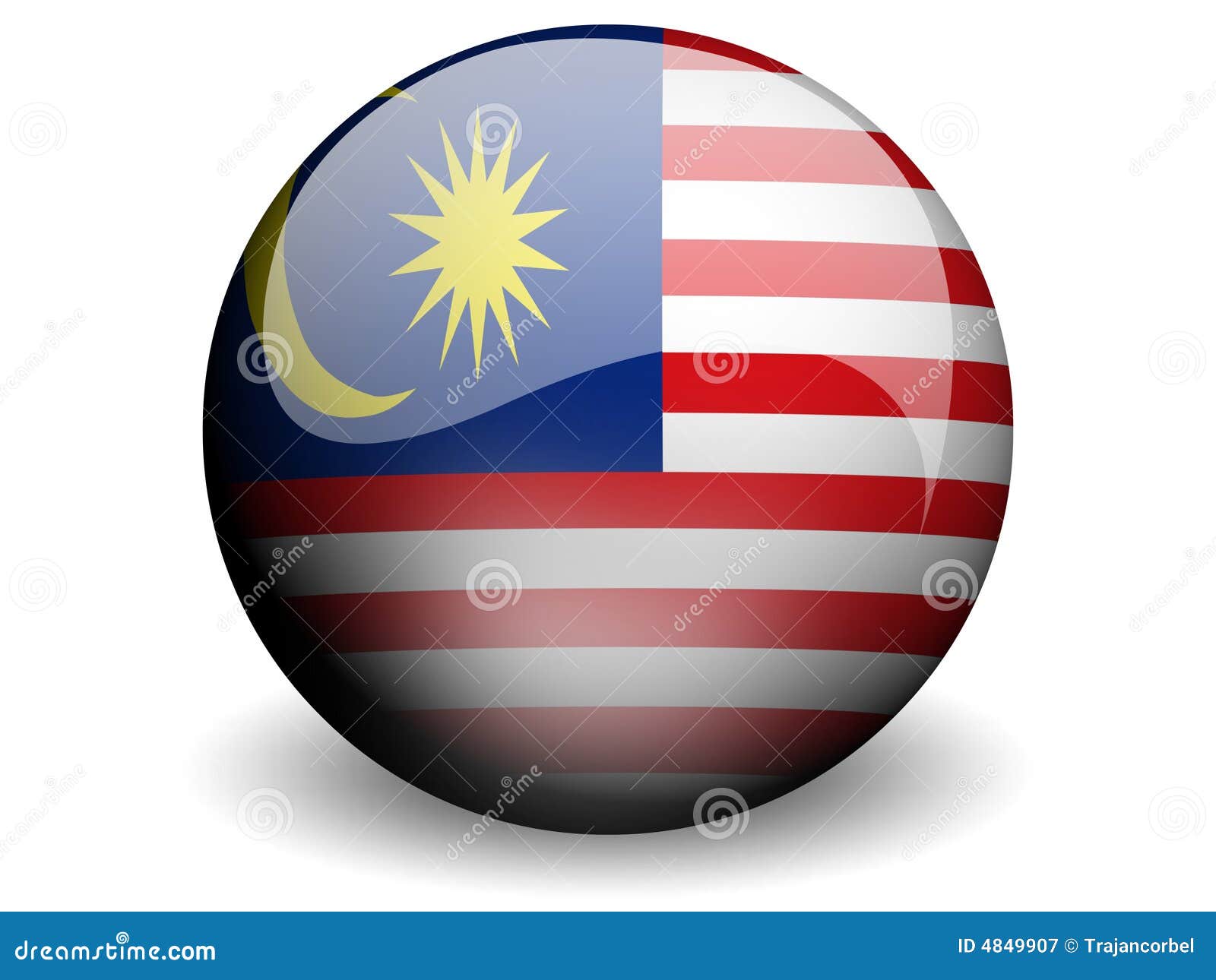 Round Flag of Malaysia stock illustration. Illustration of banner - 4849907 Round Flag of Malaysia stock illustration. Illustration of banner - 4849907