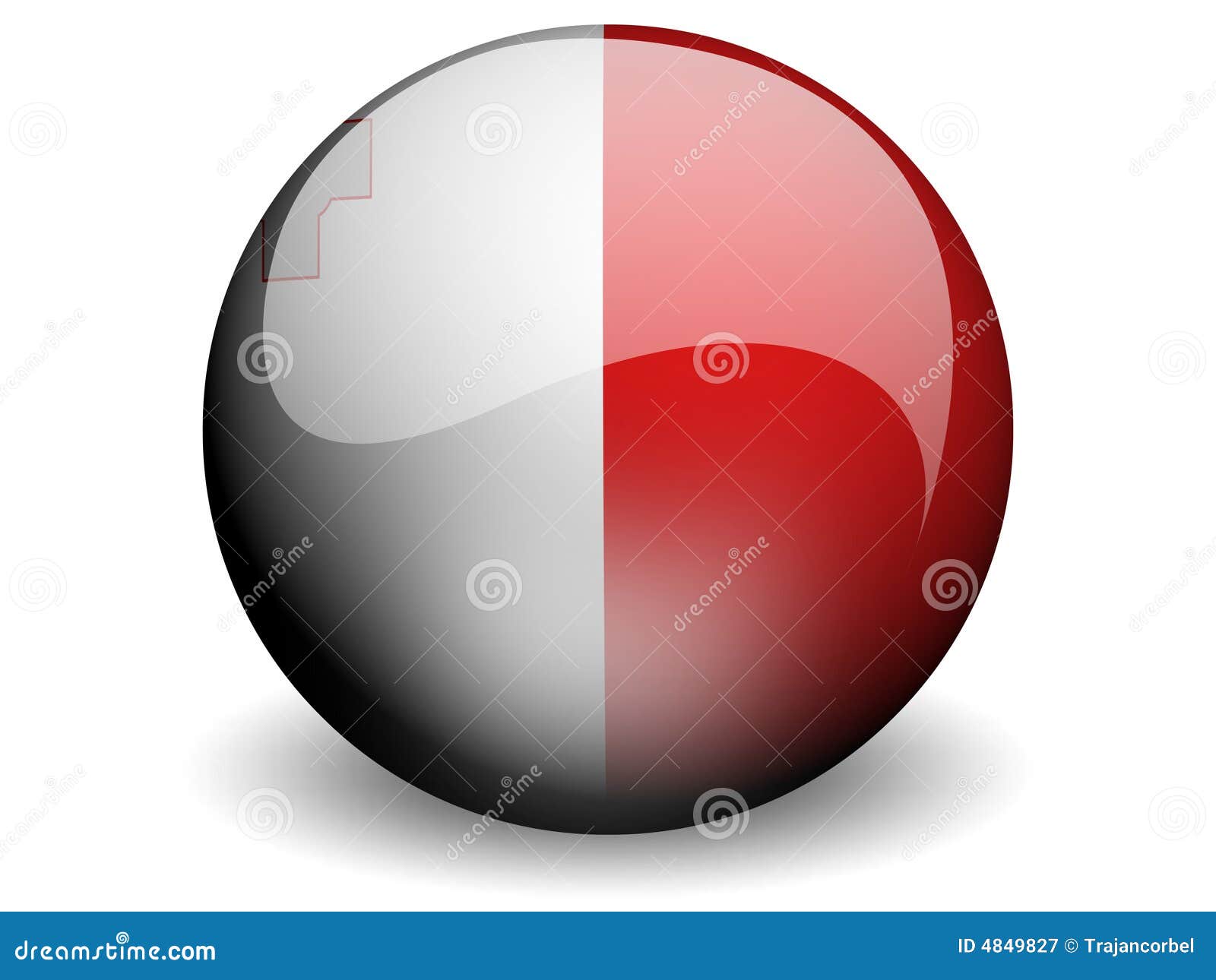 Round Flag of Malta stock illustration. Illustration of malta - 4849827