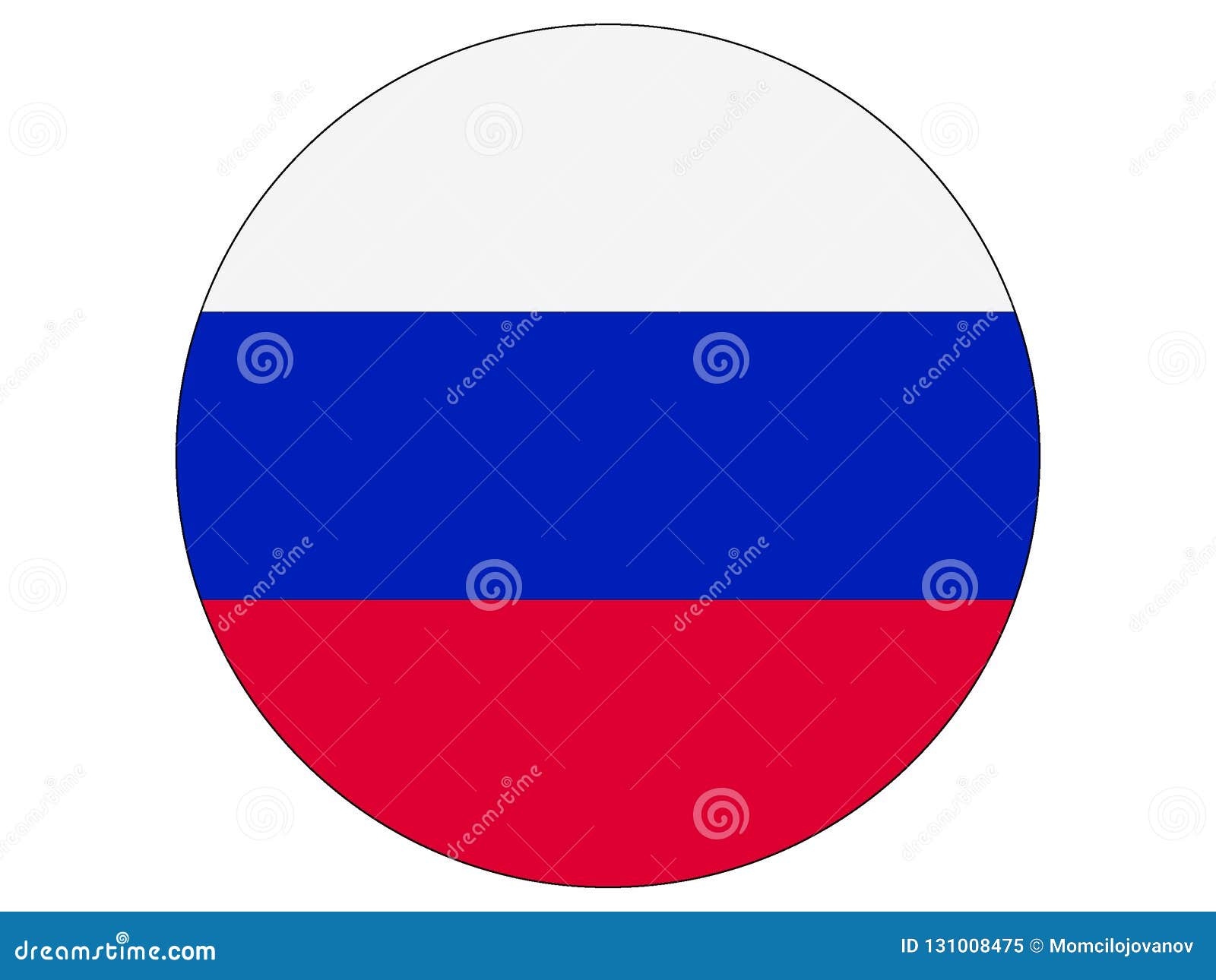 Round flag of Russia stock vector. Illustration of austria - 131008475