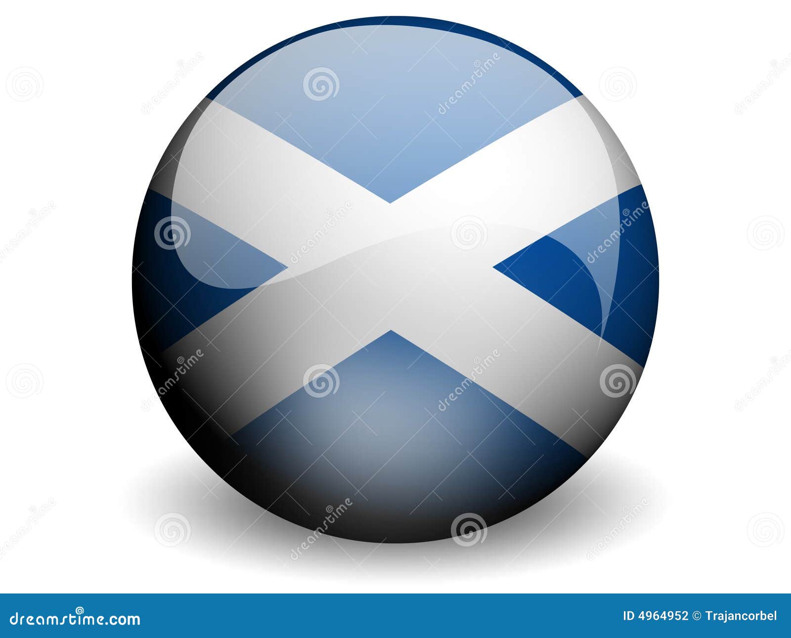 Round Flag of Scotland stock illustration. Illustration of round - 4964952