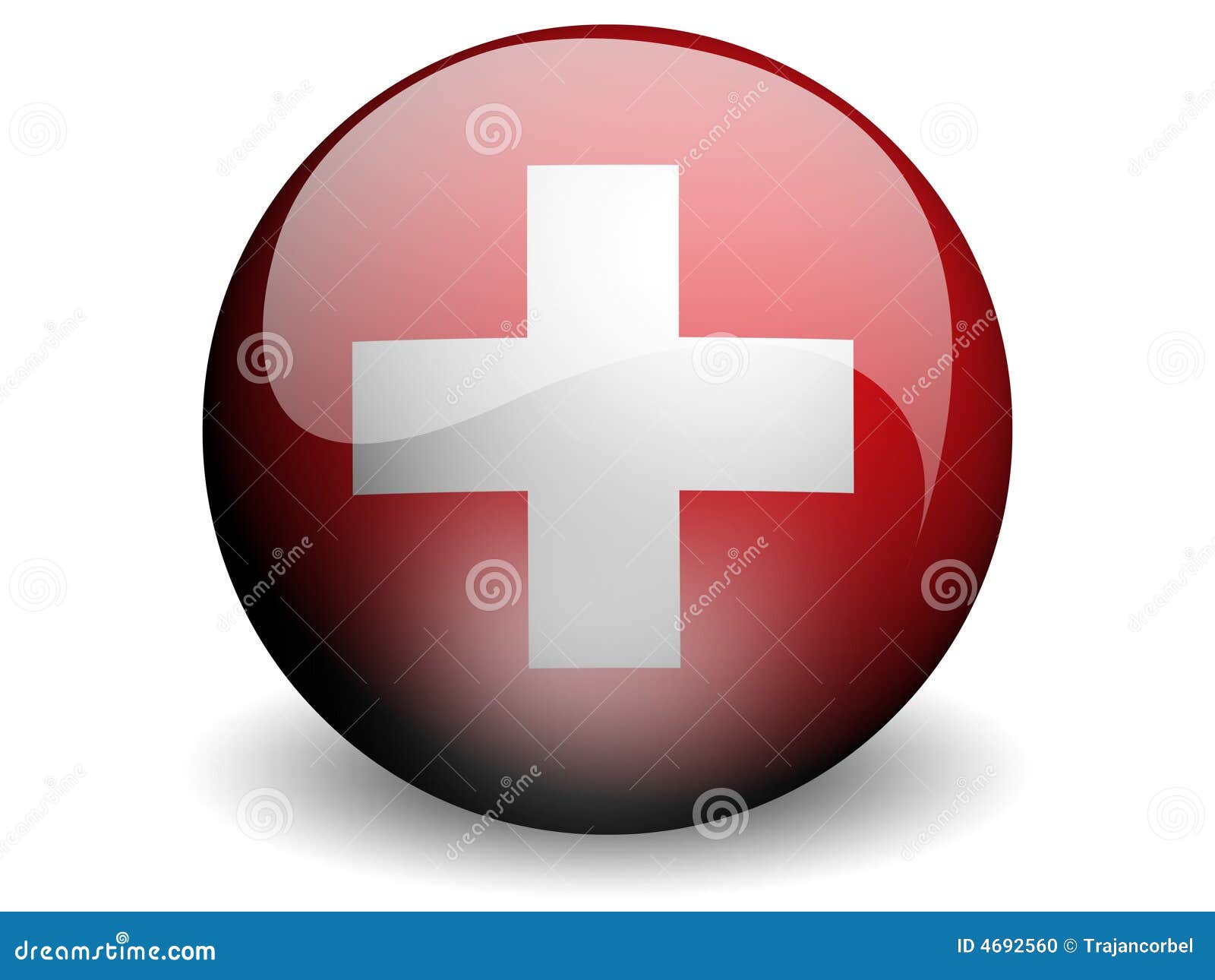 Round Flag of Switzerland stock illustration. Illustration of europe ...