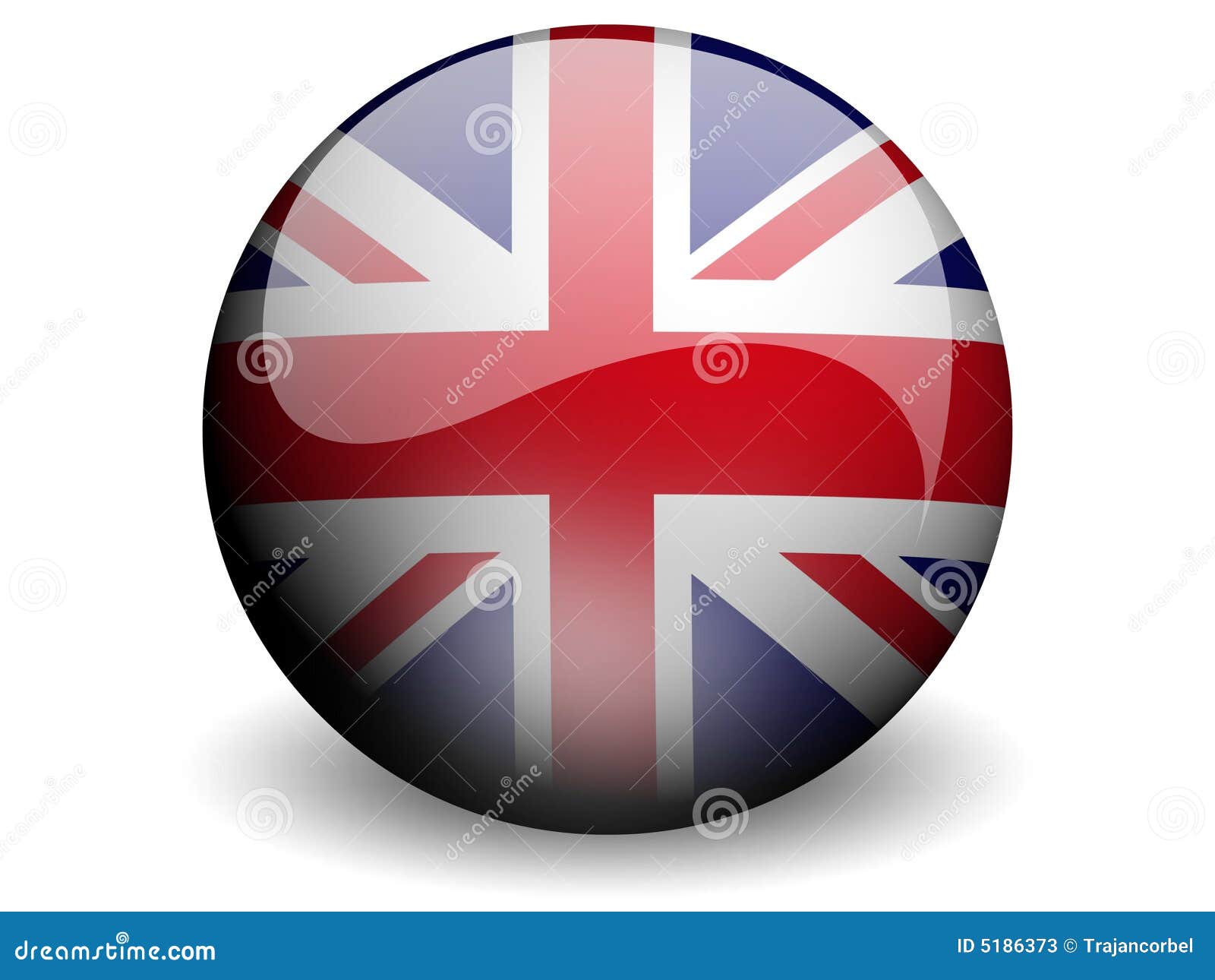 Round Flag of United Kingdom Stock Illustration - Illustration of union ...