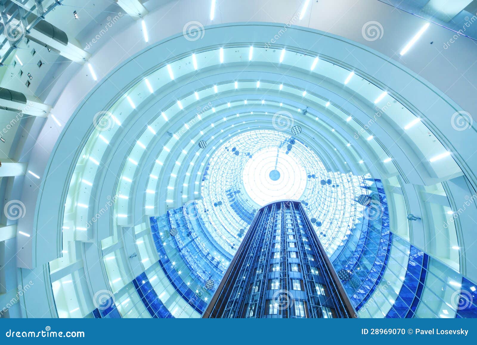 Round Skyscraper In The Center Of Grozny. Chechen Republic Editorial ...