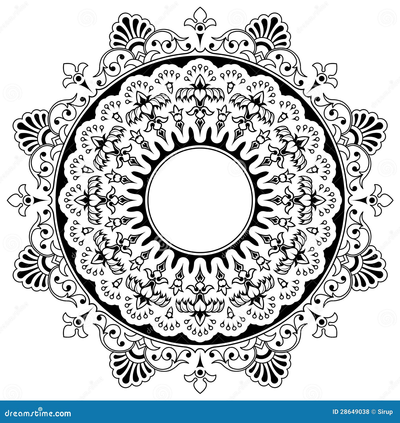 Calligraphy Flower Border Designs