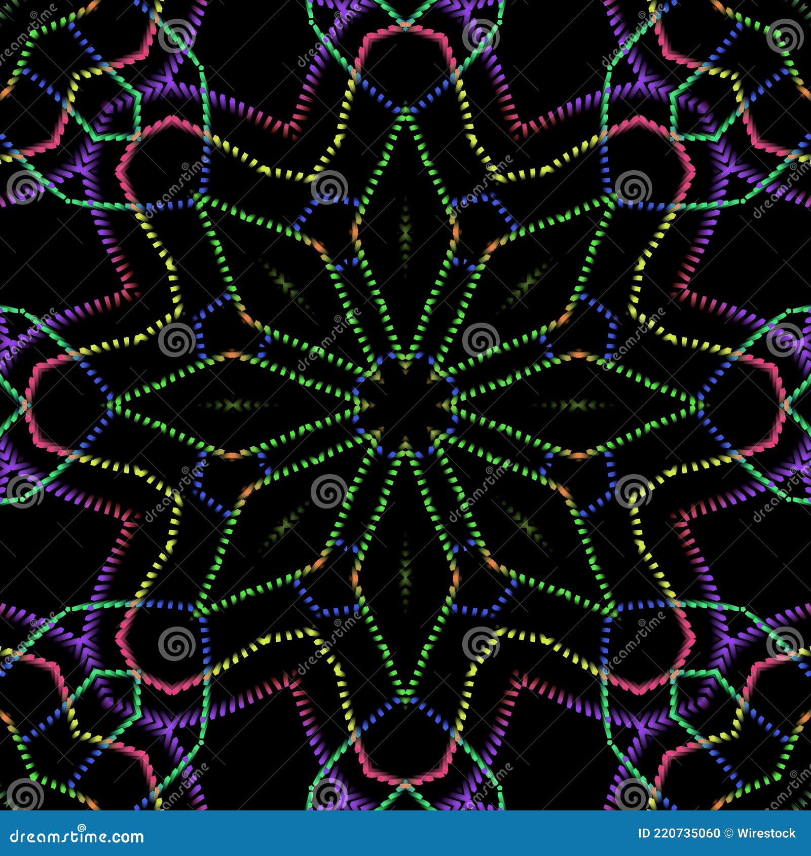 Round floral illustration. stock illustration. Illustration of circle ...