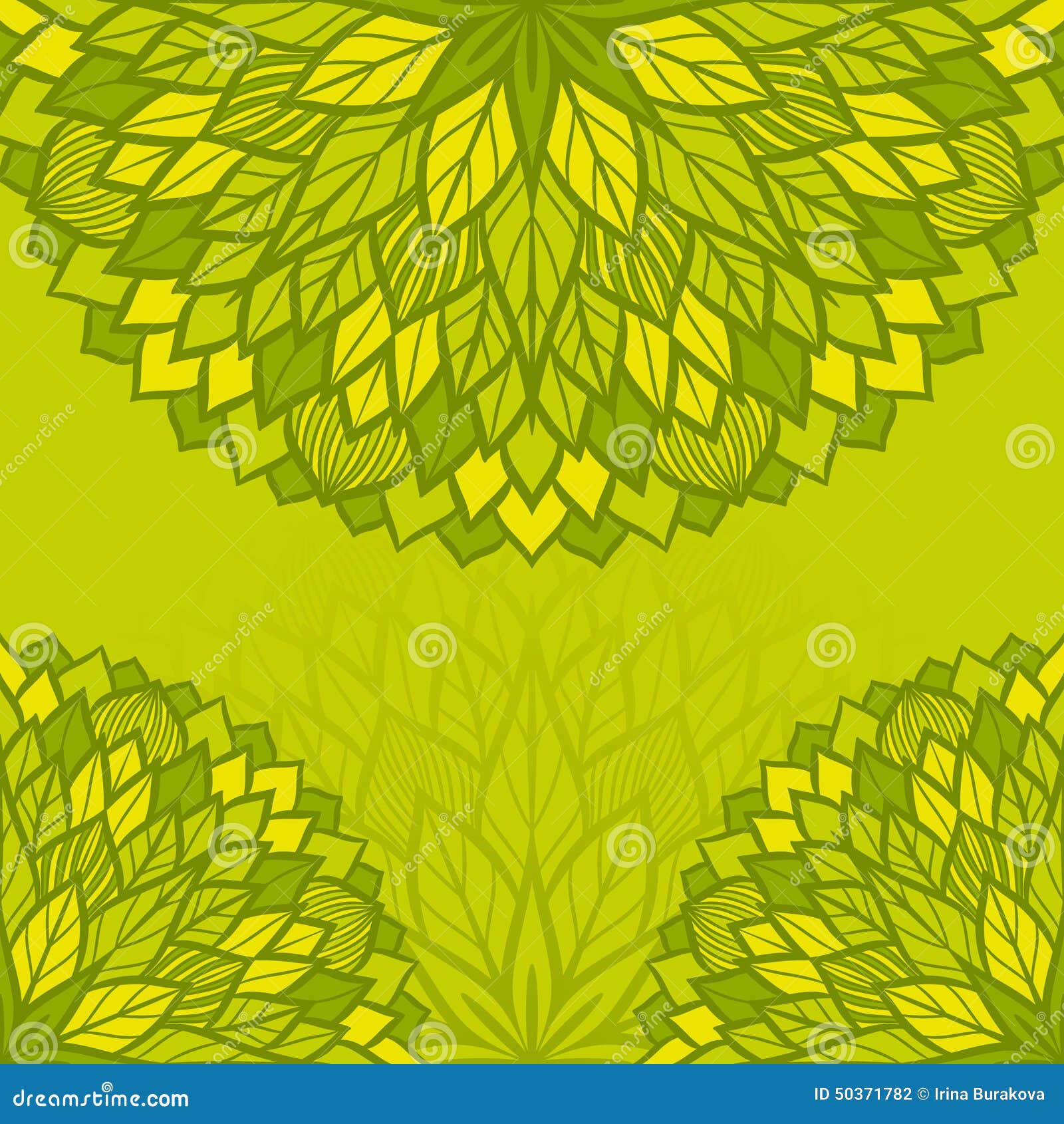 Round floral pattern. stock illustration. Illustration of abstract ...