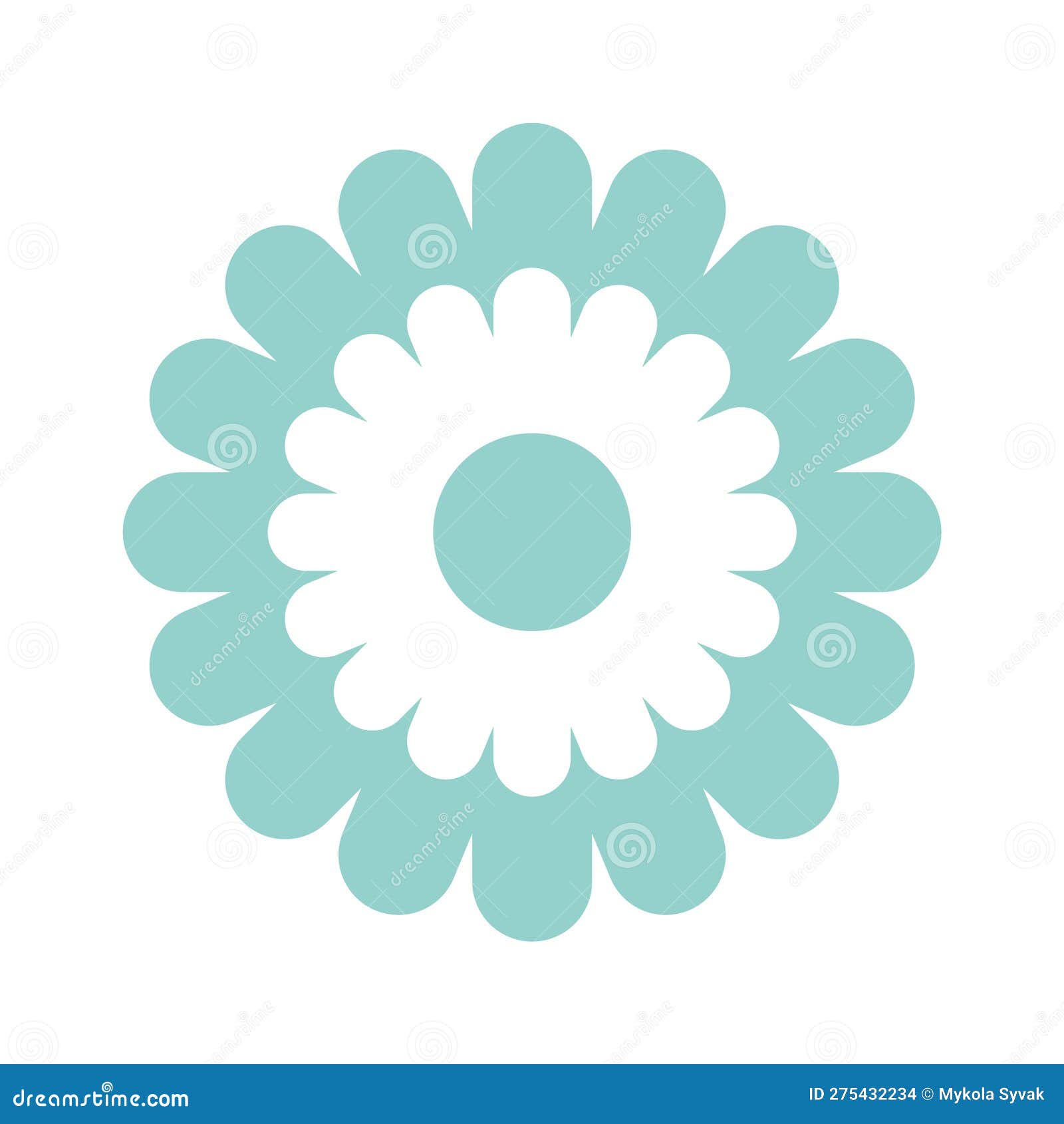 Round Flower Figure stock vector. Illustration of symbol - 275432234