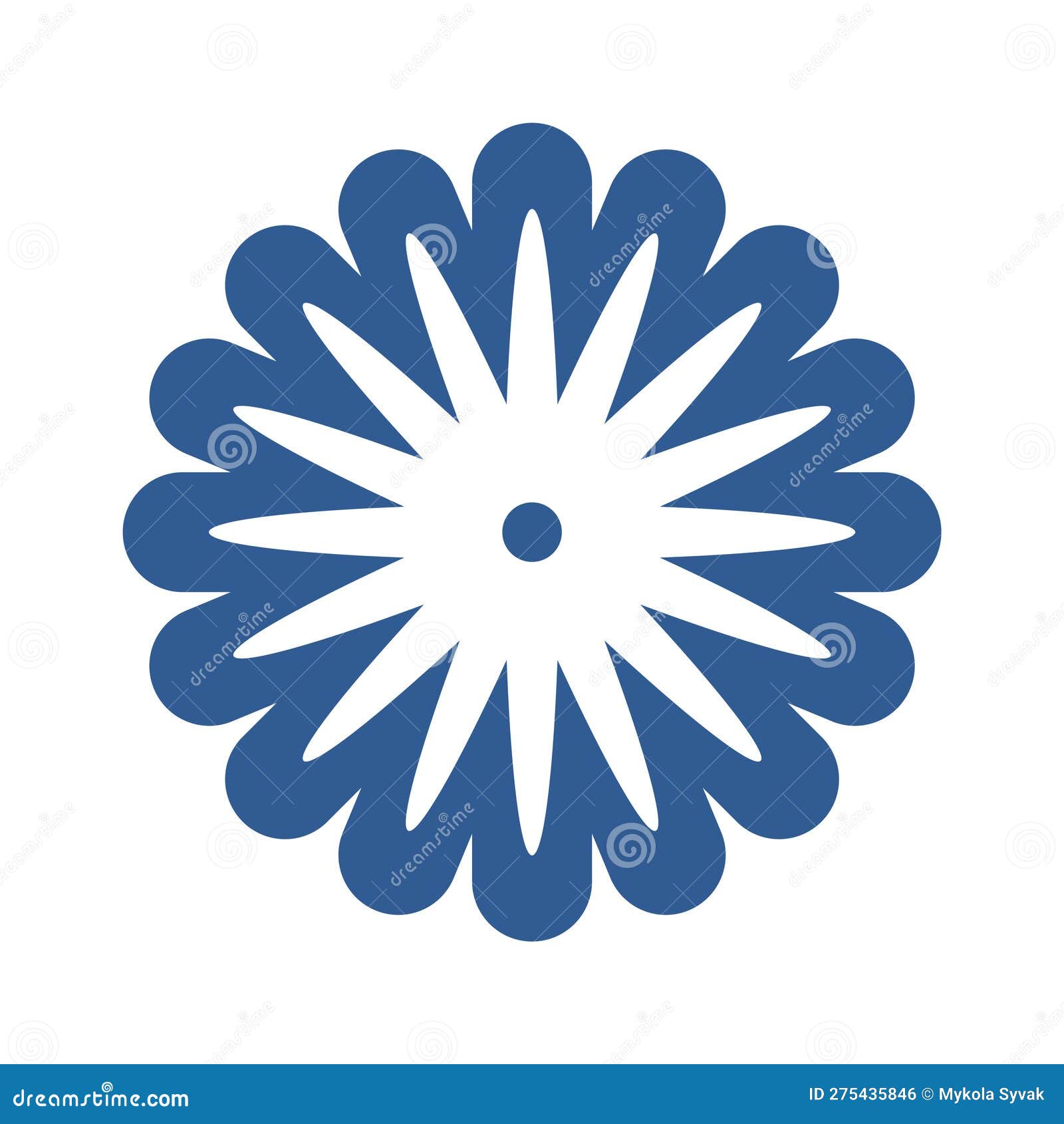 Round Flower Figure stock vector. Illustration of form - 275435846