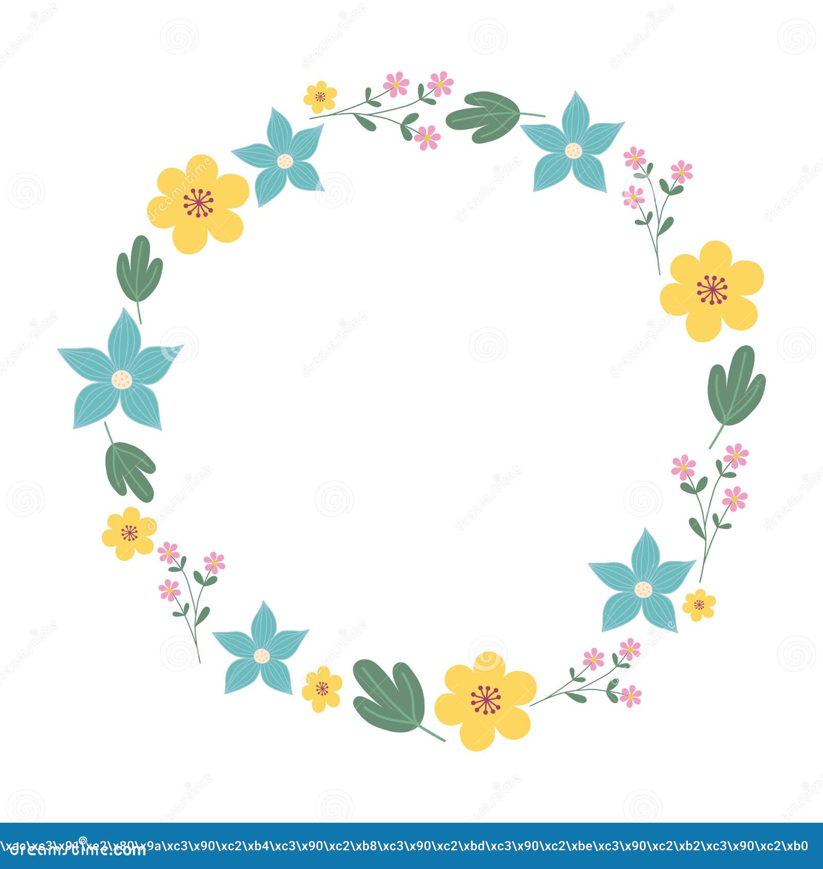 Round flower frame stock vector. Illustration of vintage - 244705745