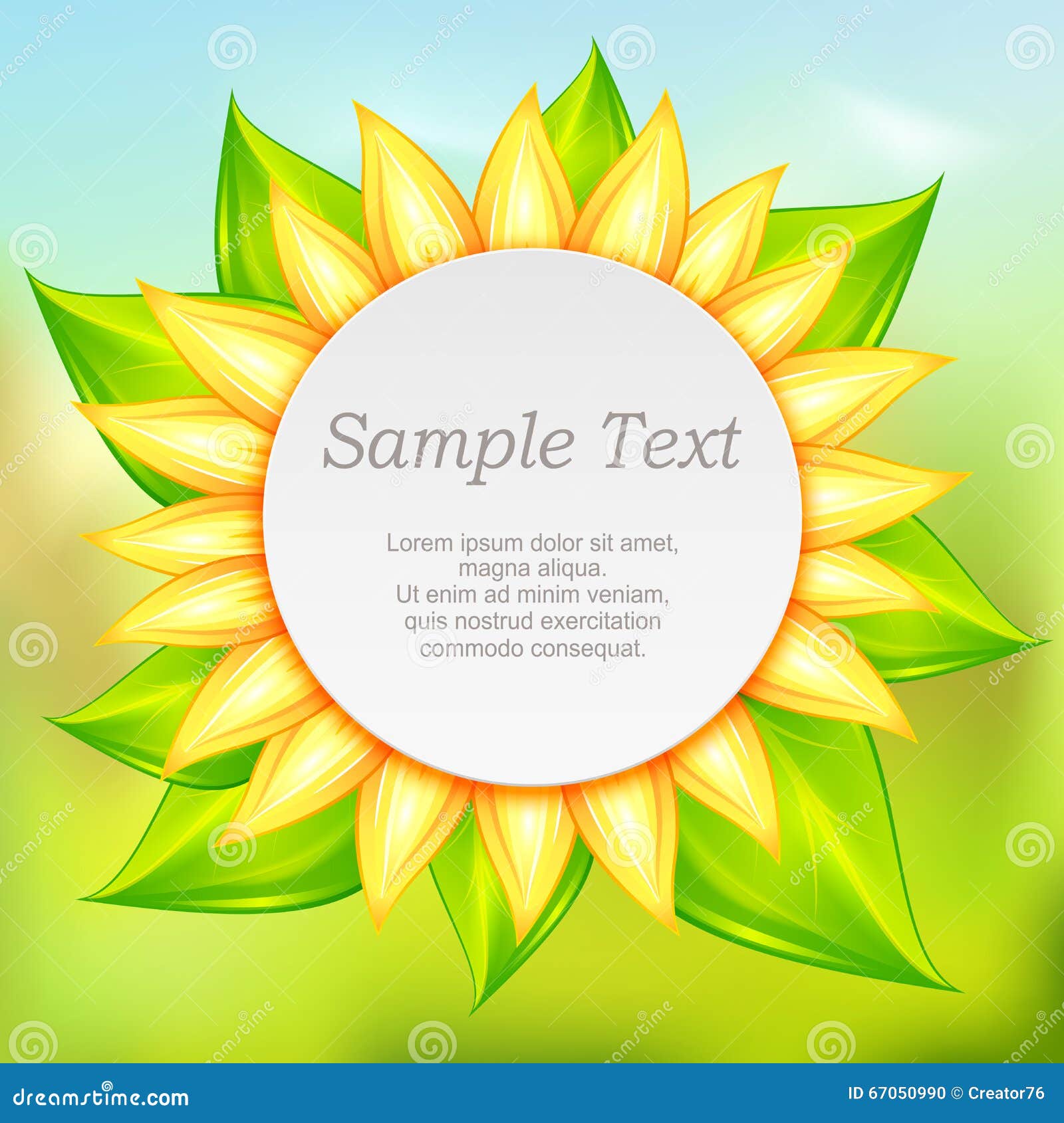 Round flower icon stock vector. Illustration of freshness - 67050990