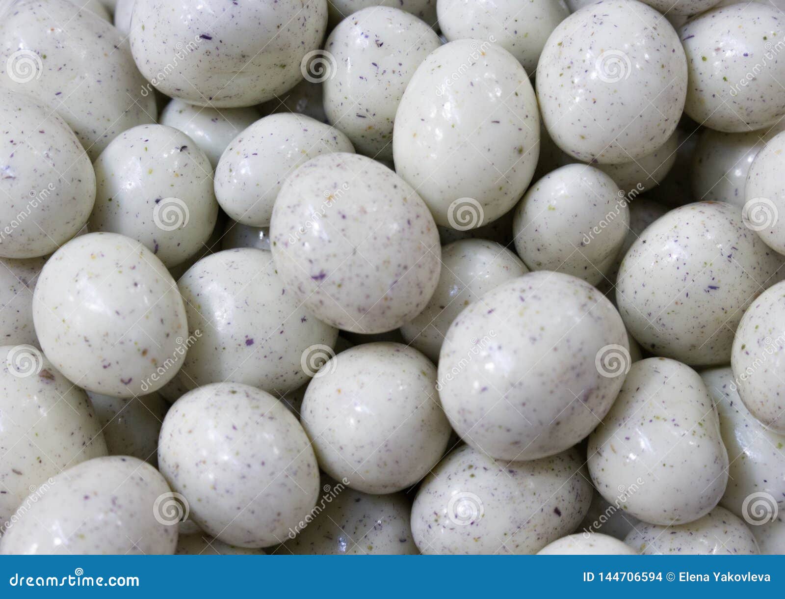 Round in the Form of Dragee Eggs Stock Photo - Image of isolated ...