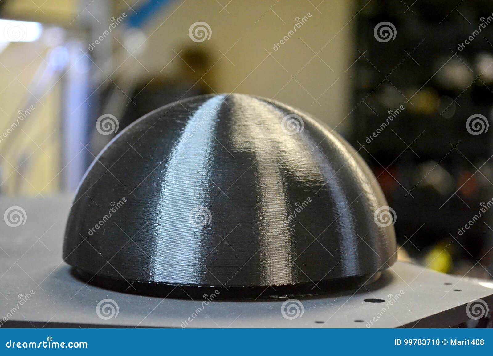 Round Form Printed 3d by a Printer Three-axis Stock Photo - Image of ...